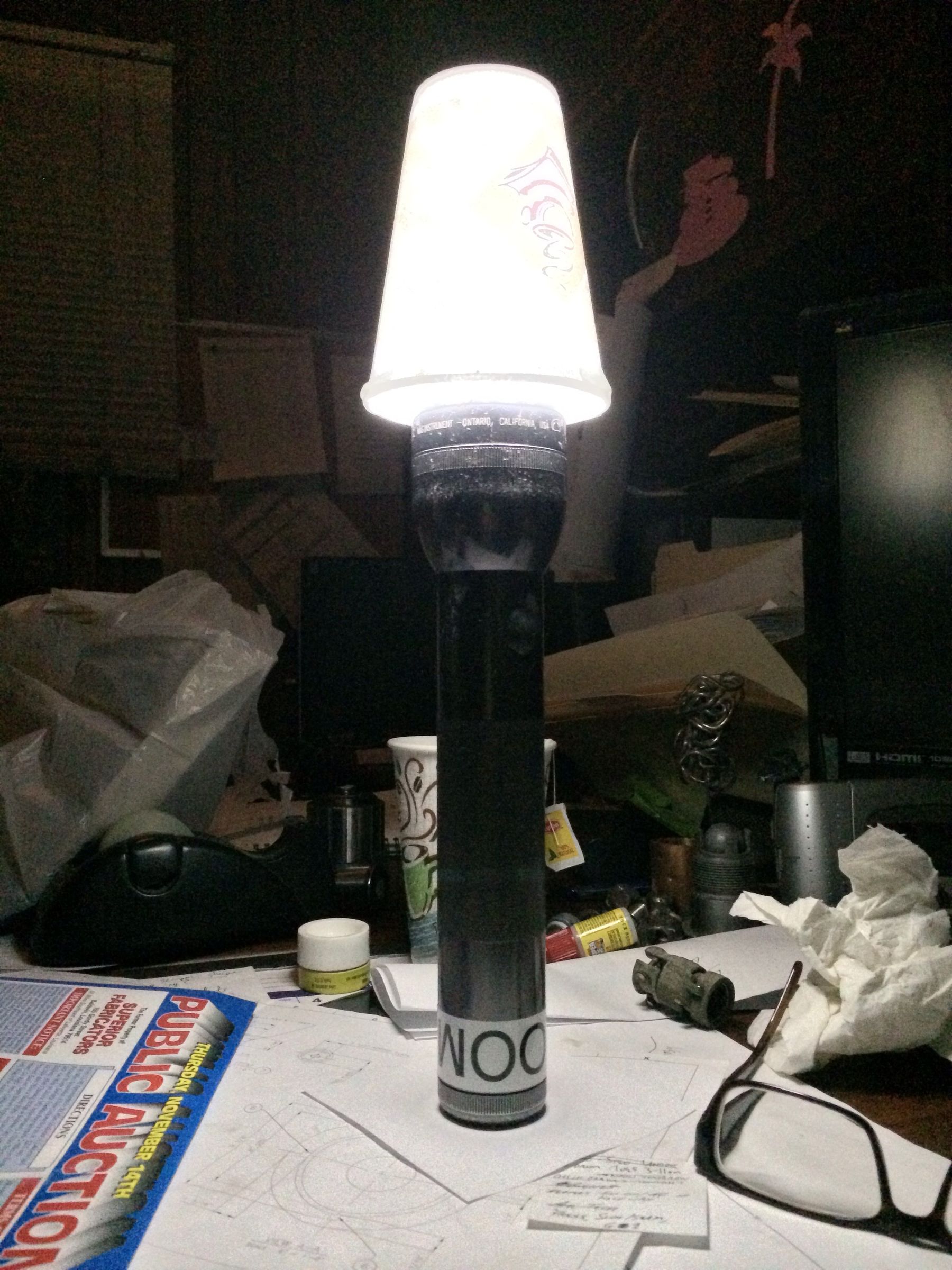Emergency Office Flashlight Lampshade - Instructables