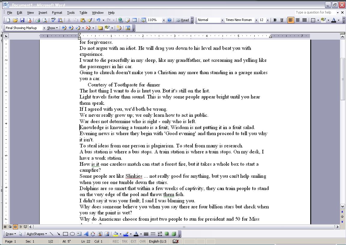 Quick Formatting With Notepad and Word : 8 Steps - Instructables