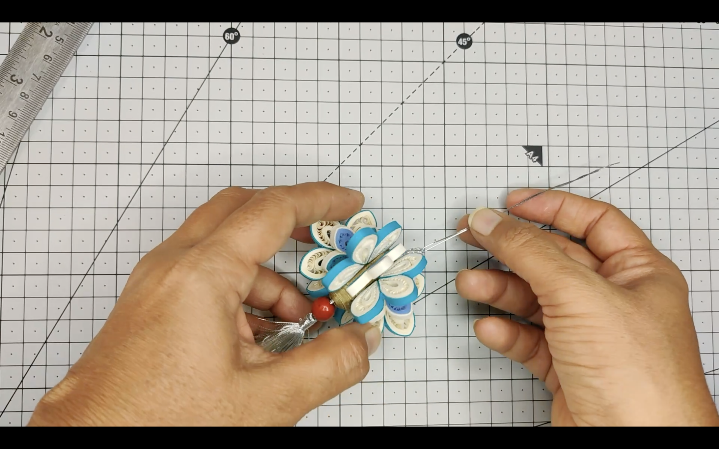 Paper Quilled Ornamental Dangler DIY : 13 Steps (with Pictures ...