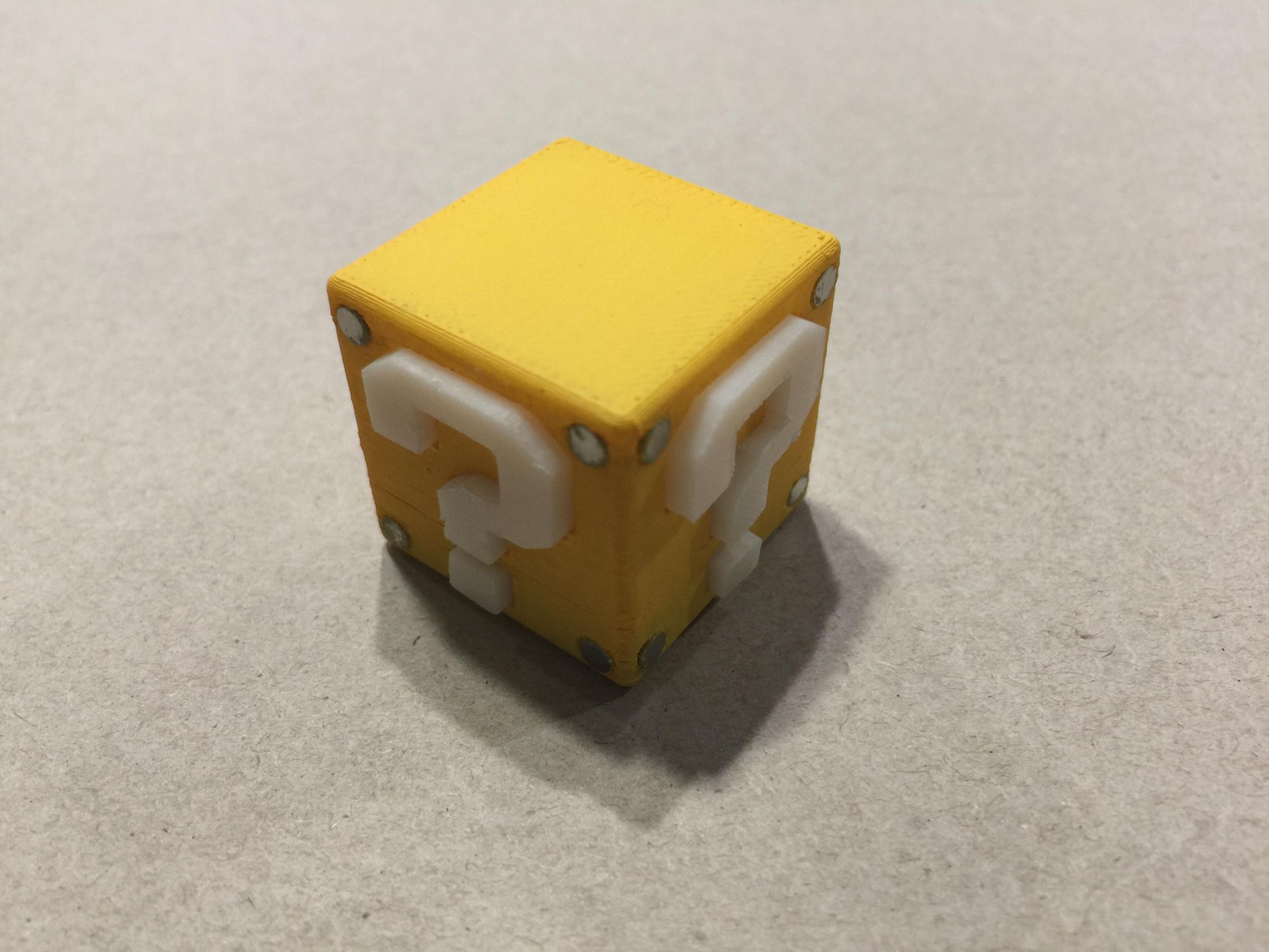 3D Printed Magnetic Mario Question Block : 3 Steps - Instructables