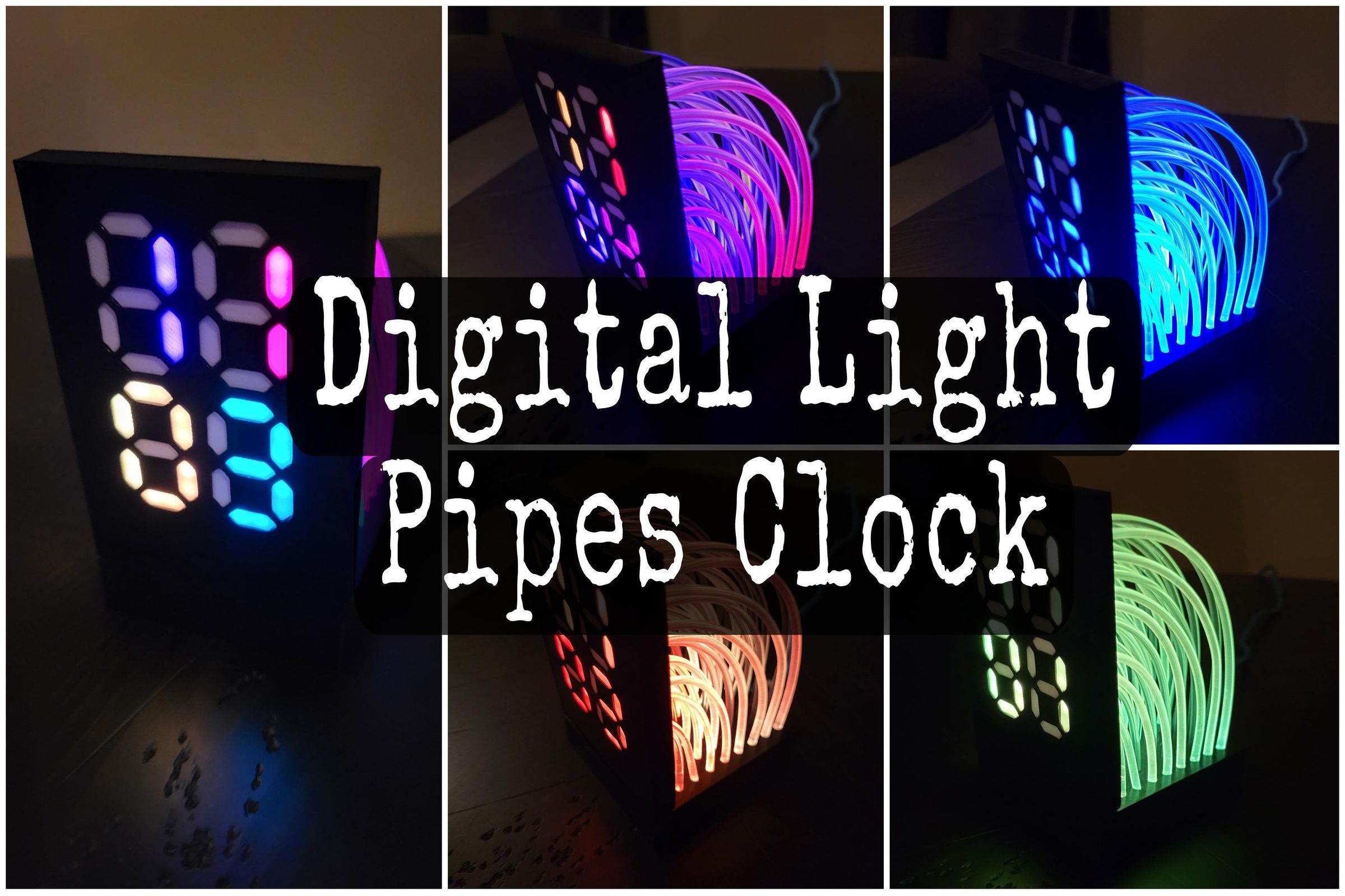 Digital Light Pipes Fiber Optic Clock : 5 Steps (with Pictures ...