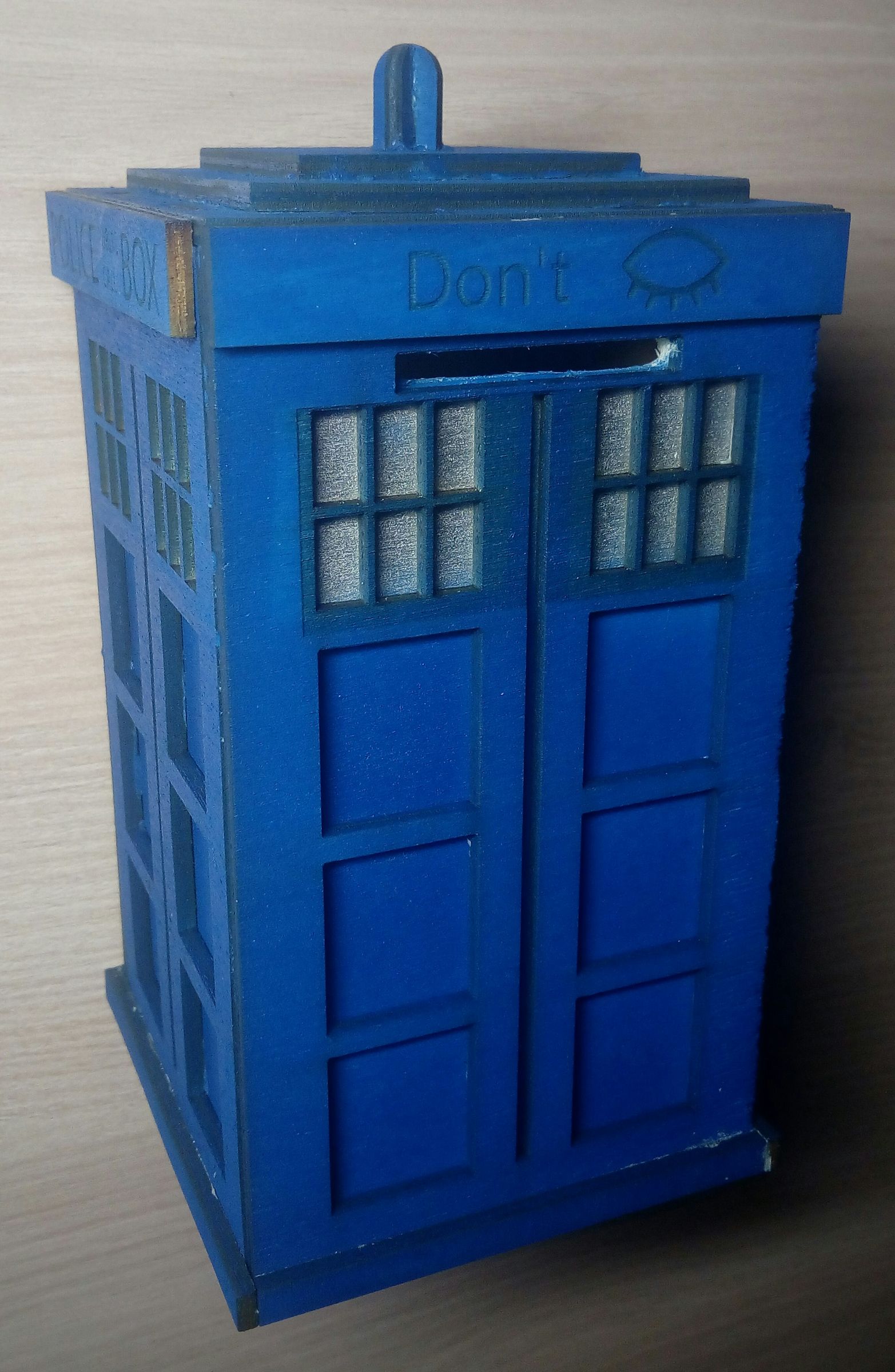 Doctor Who TARDIS Laser Cut Money Box : 8 Steps (with Pictures ...