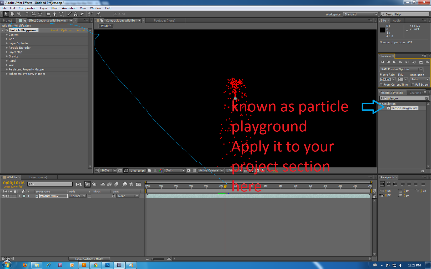 How To Use Particle Playground In Adobe After Effects 6 Steps how-to-use-particle-playground-in-adobe-after-effects-6-steps