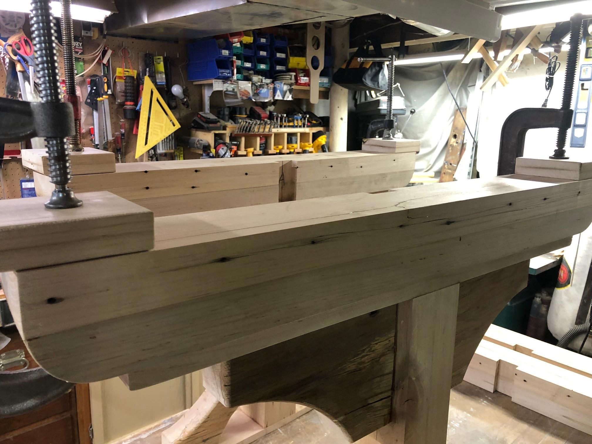 Reclaimed Barn Wood Trestle Table : 10 Steps (with Pictures ...