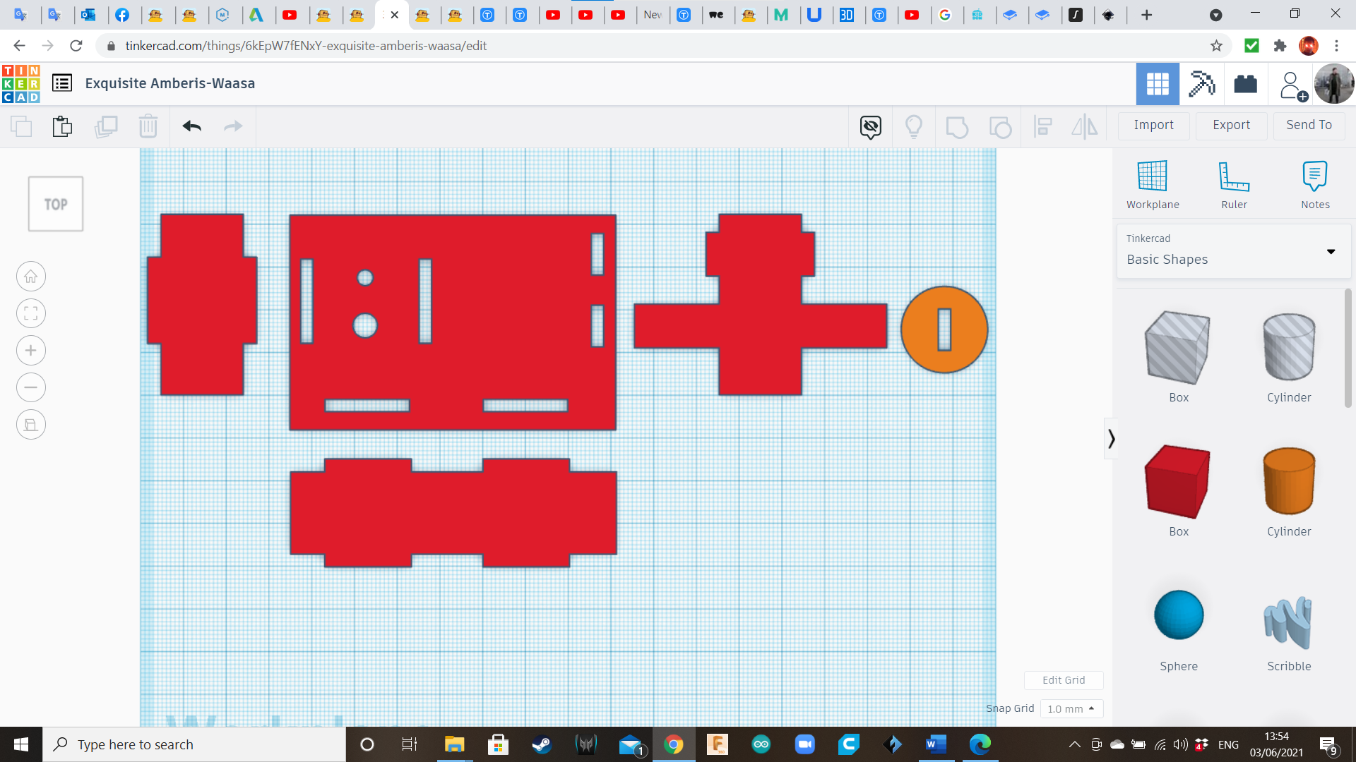 Tinkercad Robotics for School: Laser-cut Walking Machine! : 27 Steps ...