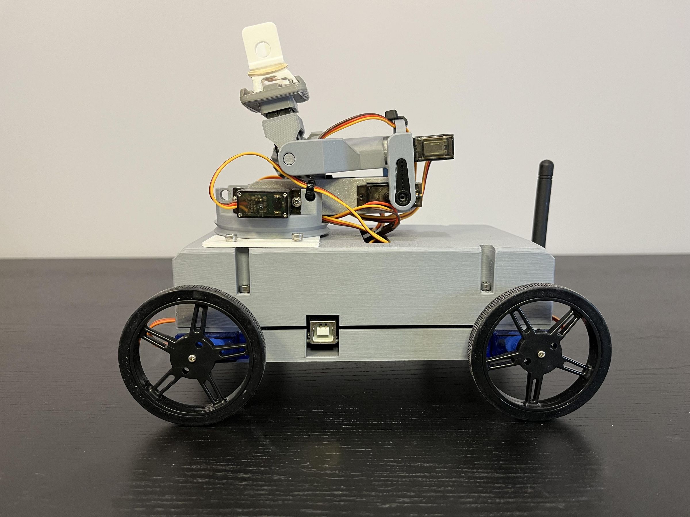 3D Printed Arduino Servo Platform With Robotic Arm : 4 Steps ...