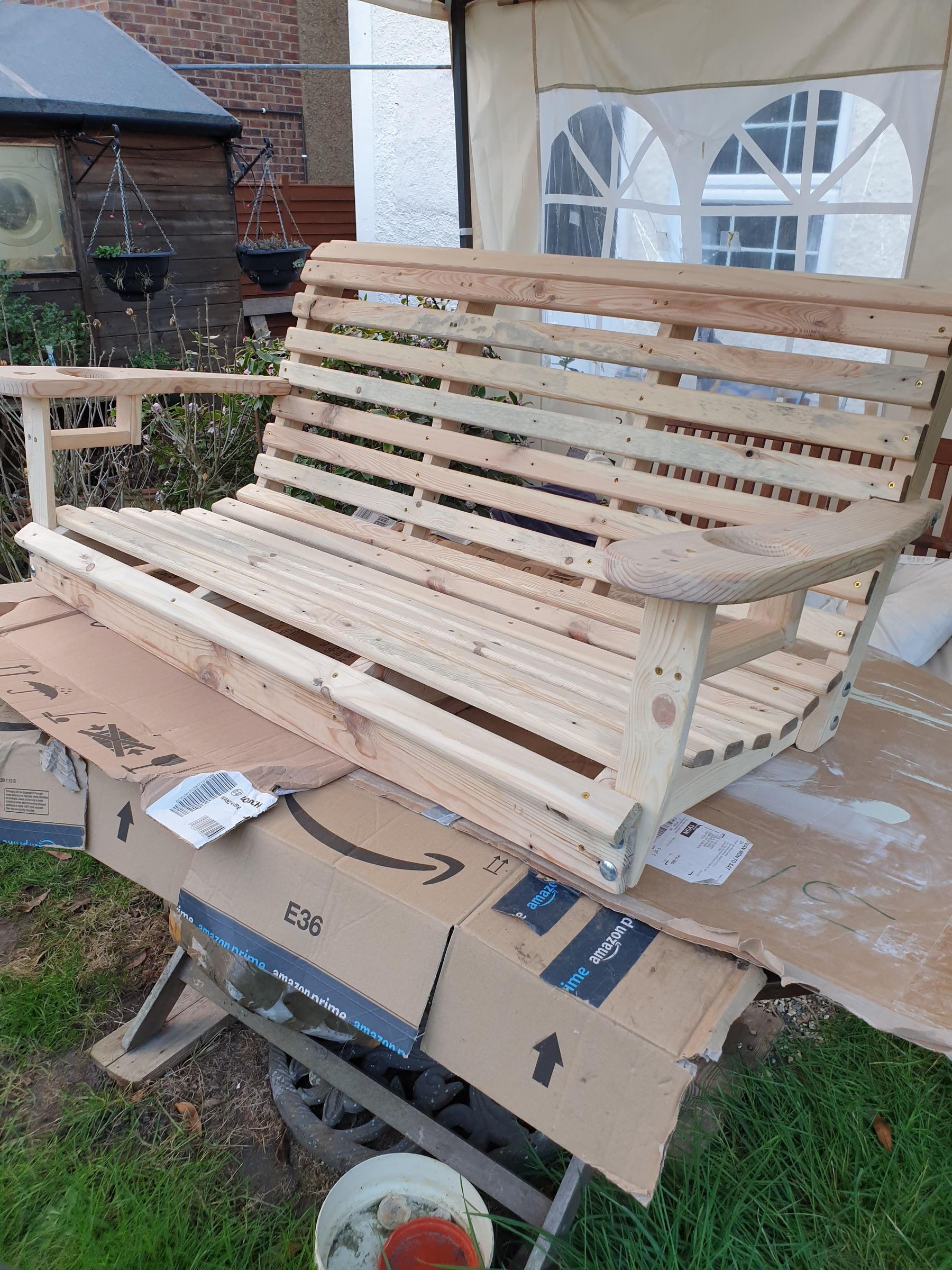 DIY Porch Swing (Free Templates!) : 17 Steps (with Pictures ...