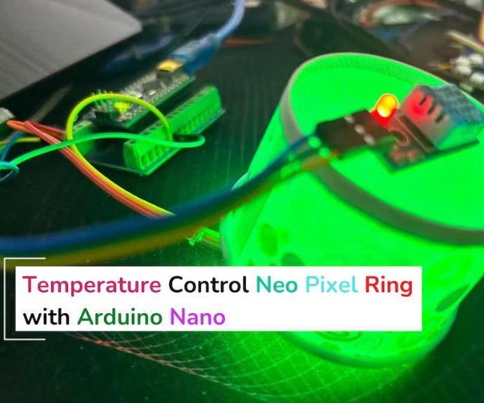 Temperature Control Neo Pixels With Arduino Nano : 6 Steps - Instructables
