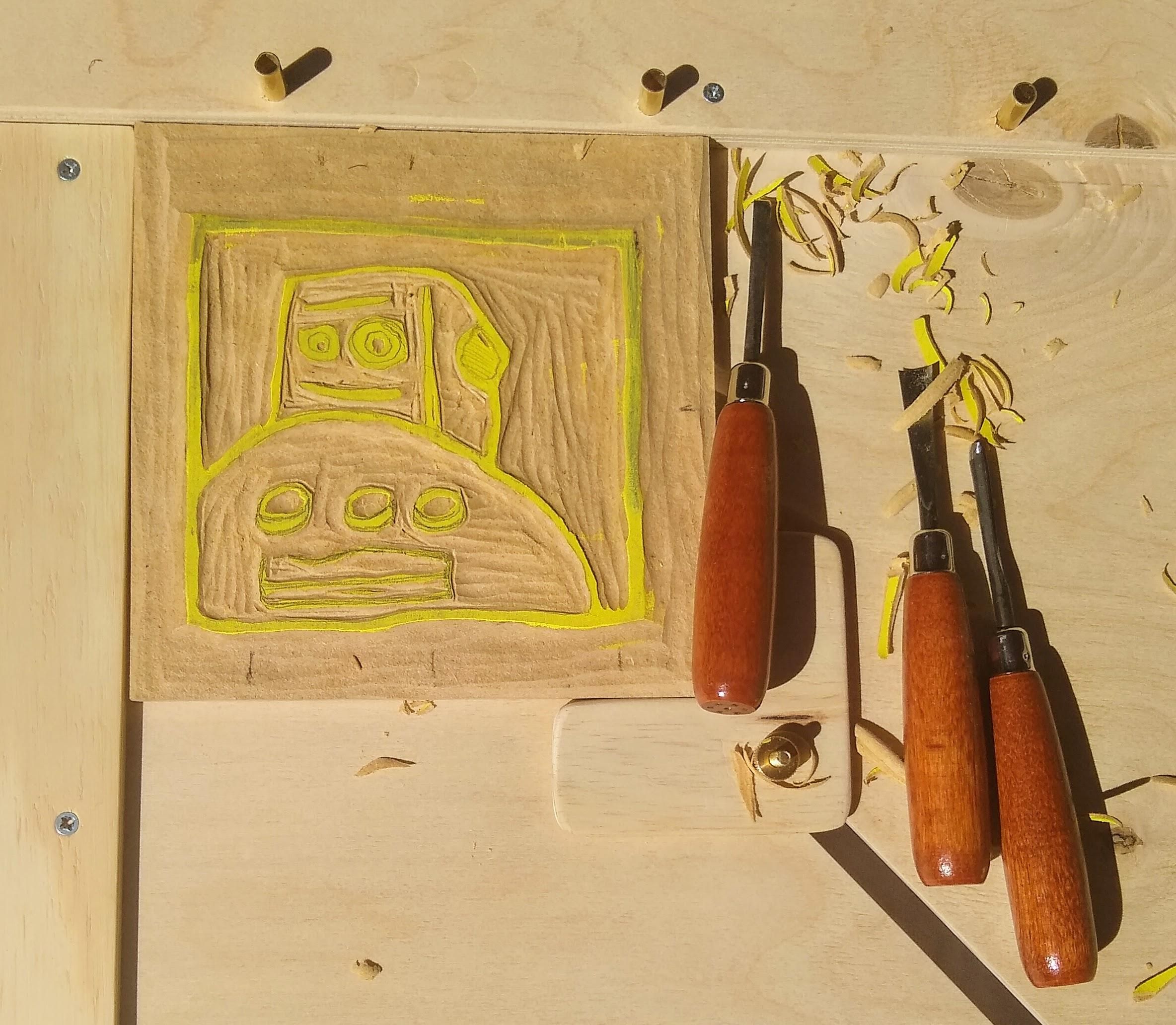 Woodcut & Linocut Printmaking Registration Jig : 10 Steps (with ...