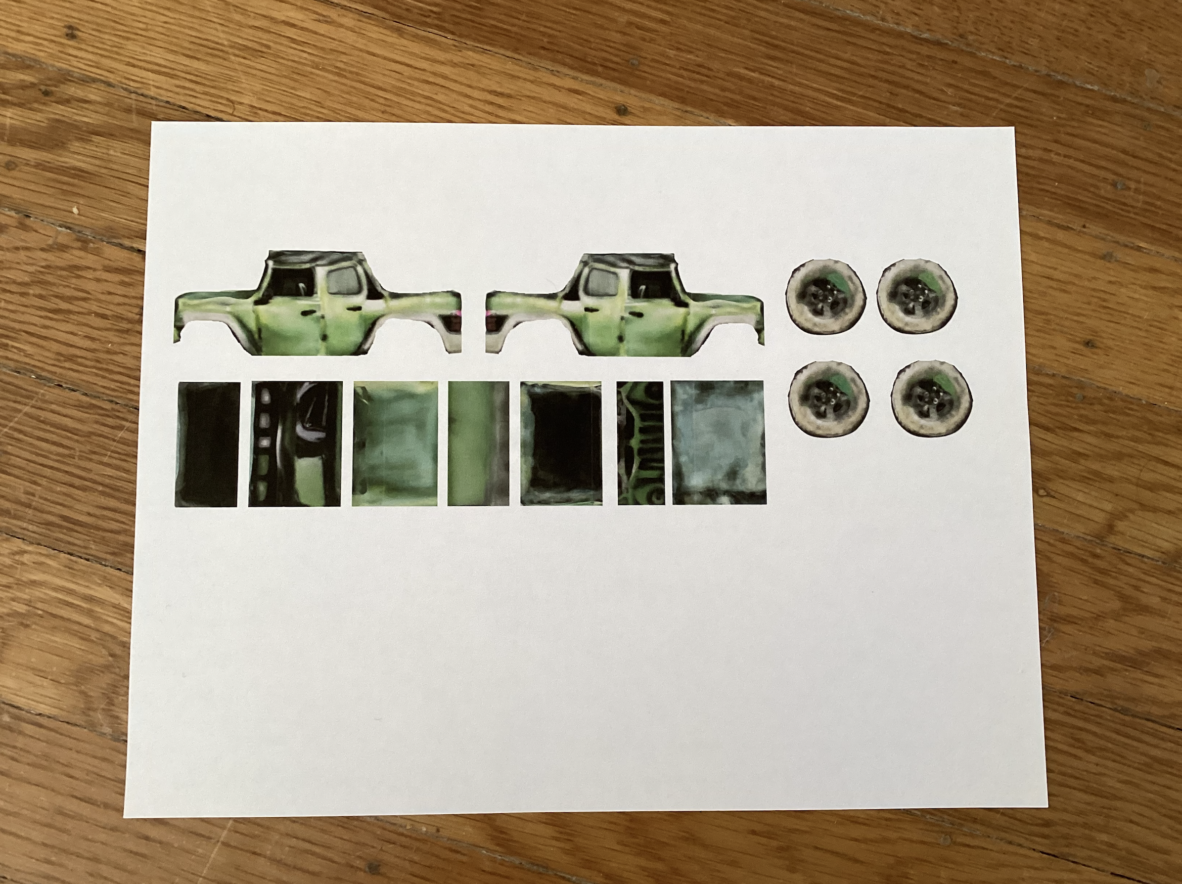AI Designed Papercraft Off-Road Car : 9 Steps - Instructables