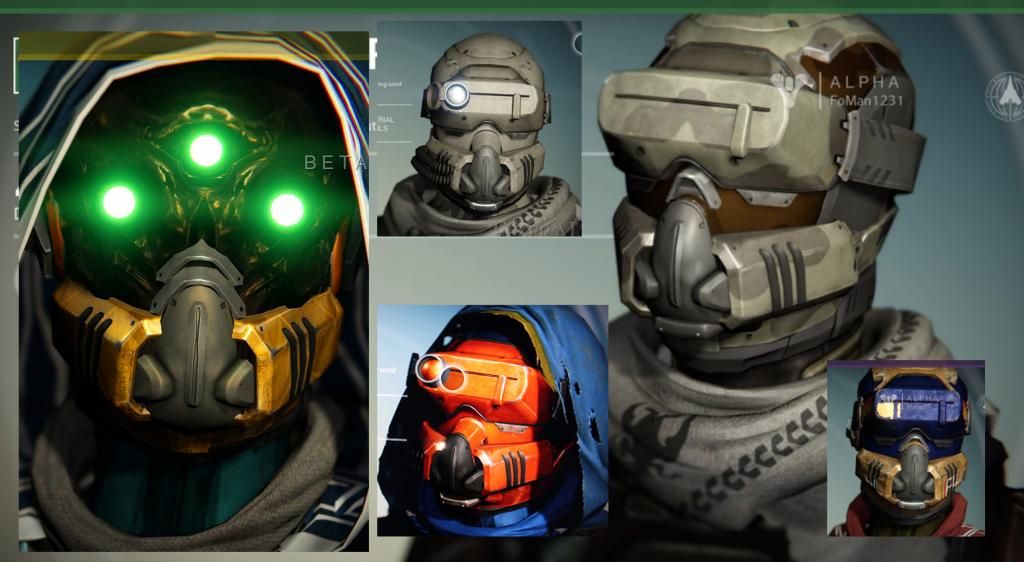Destiny Hunter Helm Pepakura Destiny: Chroma Vow Warlock Helmet And