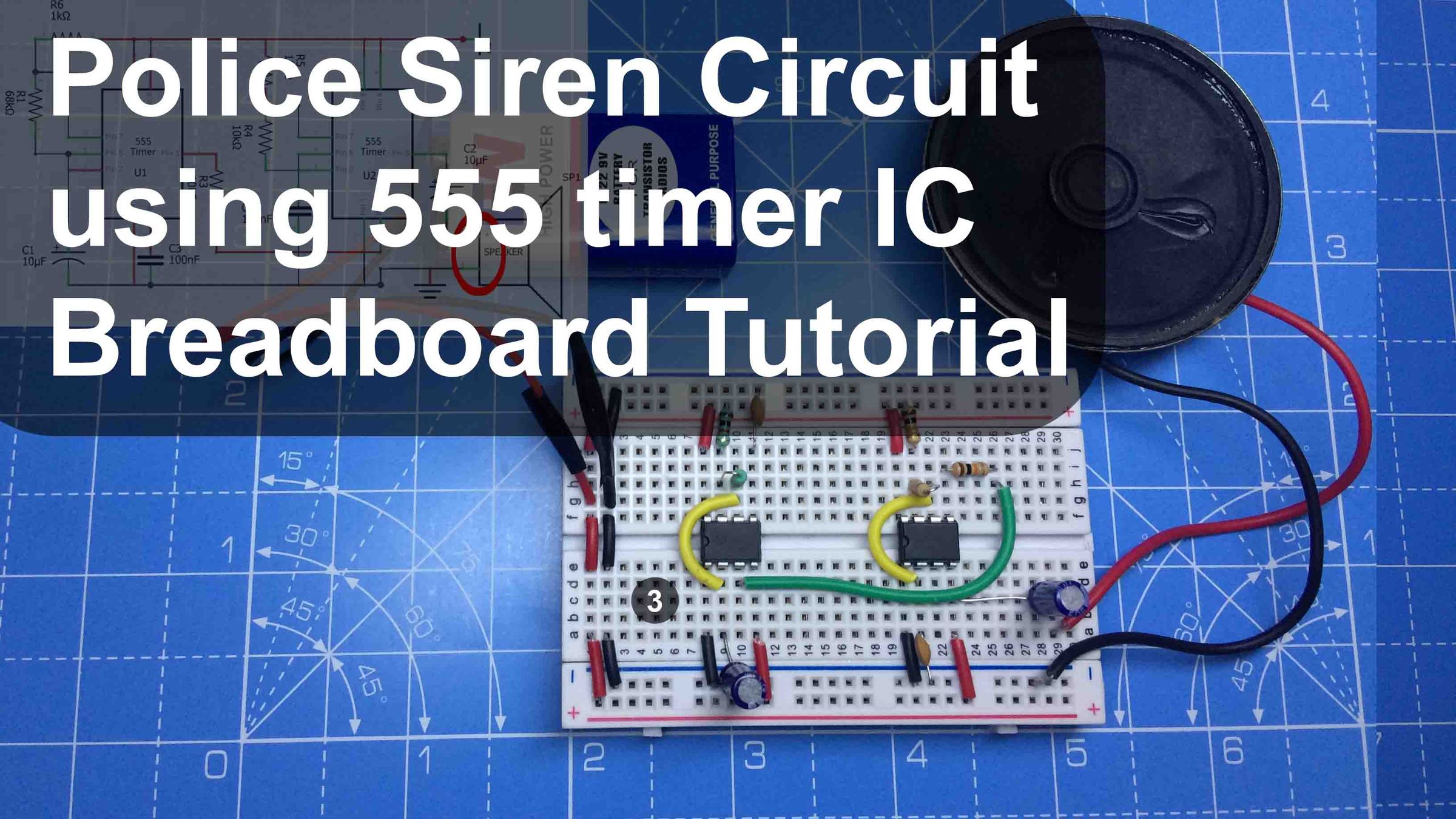 Police Siren Circuit Using 555 Timer IC : 4 Steps (with Pictures ...