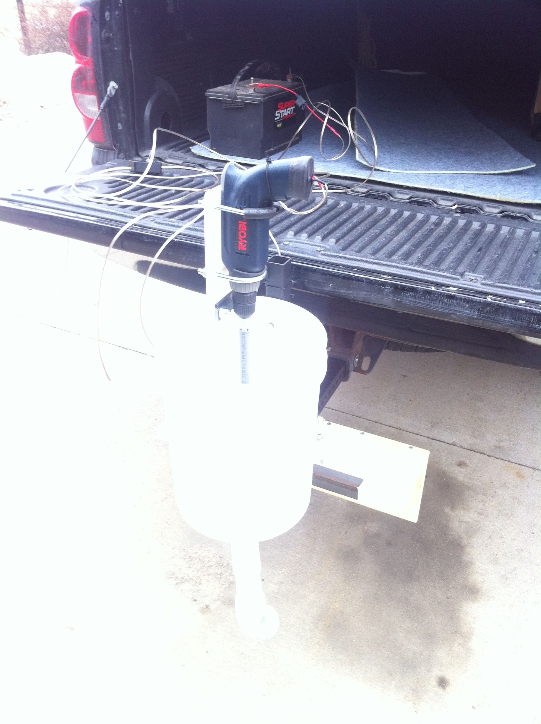 Electric Sand or Salt Spreader for Your Truck or Tractor From Junk : 17 ...