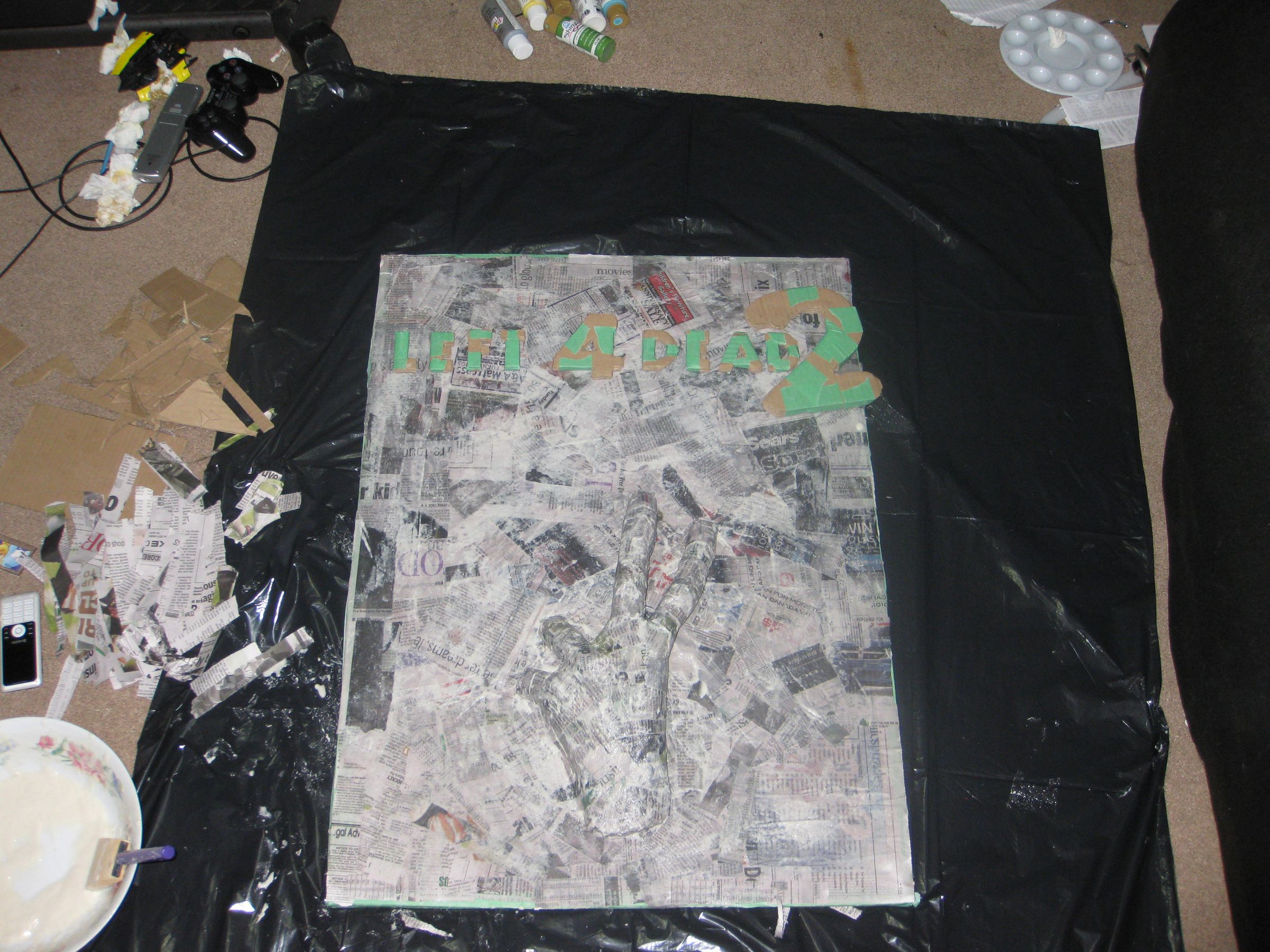 Left 4 Dead 2 Paper Mache Logo : 7 Steps (with Pictures) - Instructables