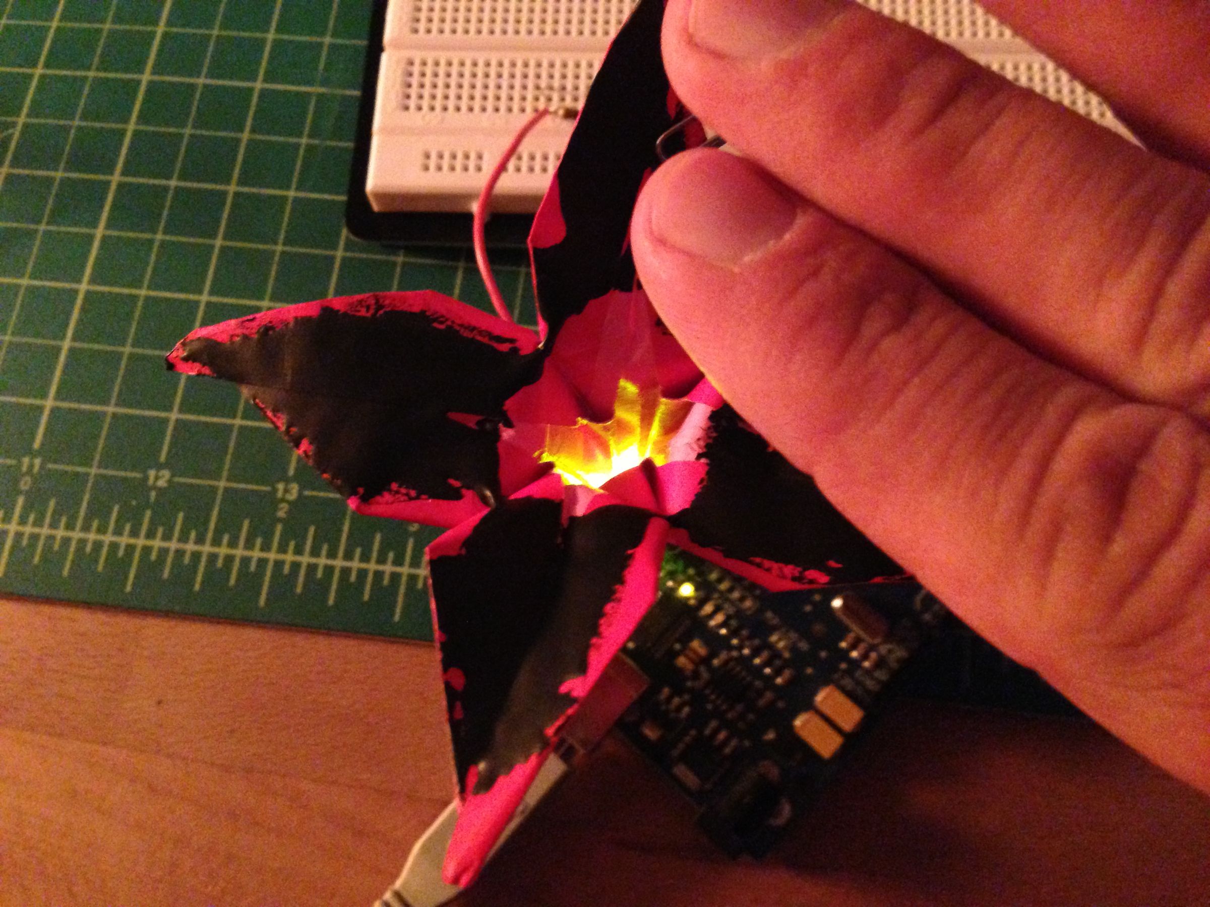 Proximity Sensing Origami Flower : 5 Steps - Instructables