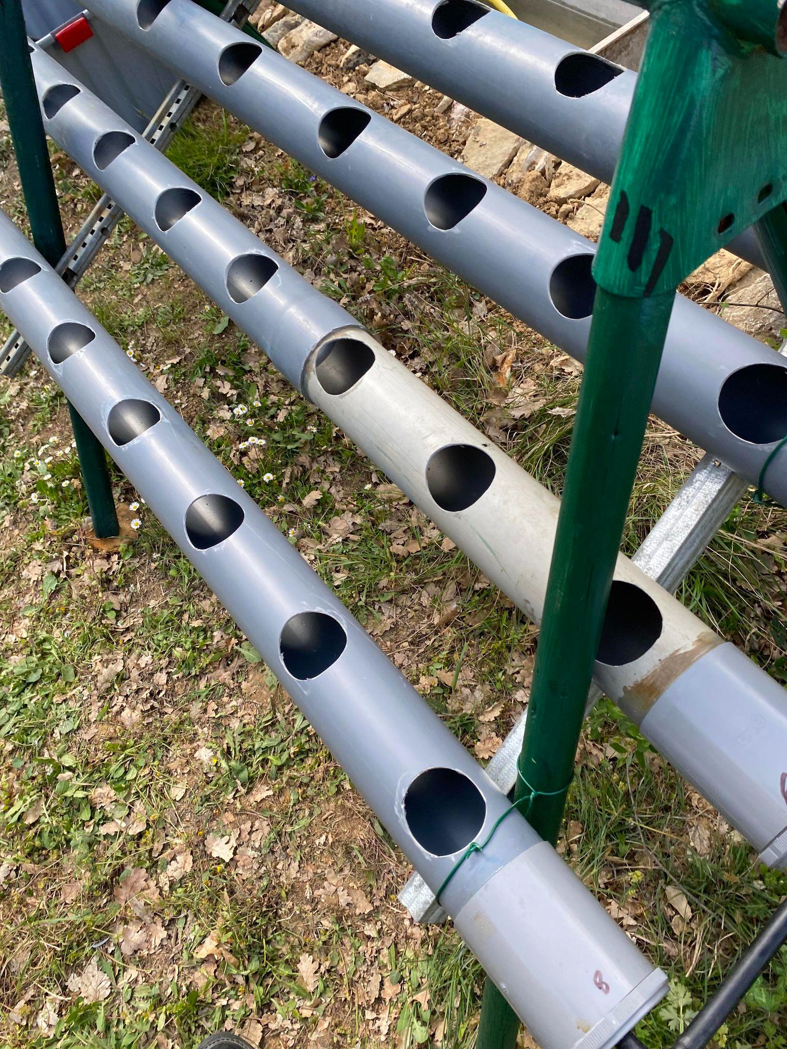 Autonomous PVC Hydroponic Garden From an Old A-Frame Metal Swing : 9 ...