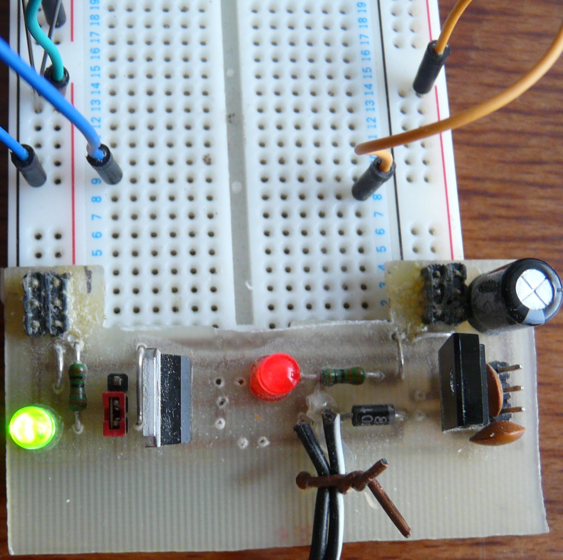 Simple 5 and 3.3 Volt Breadboard PSU - Instructables