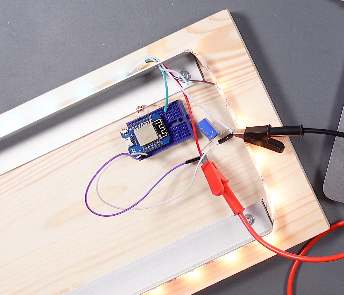 DIY Simple Wooden Ambient Light (ESP8266, WLED, WS2812B) : 9 Steps ...