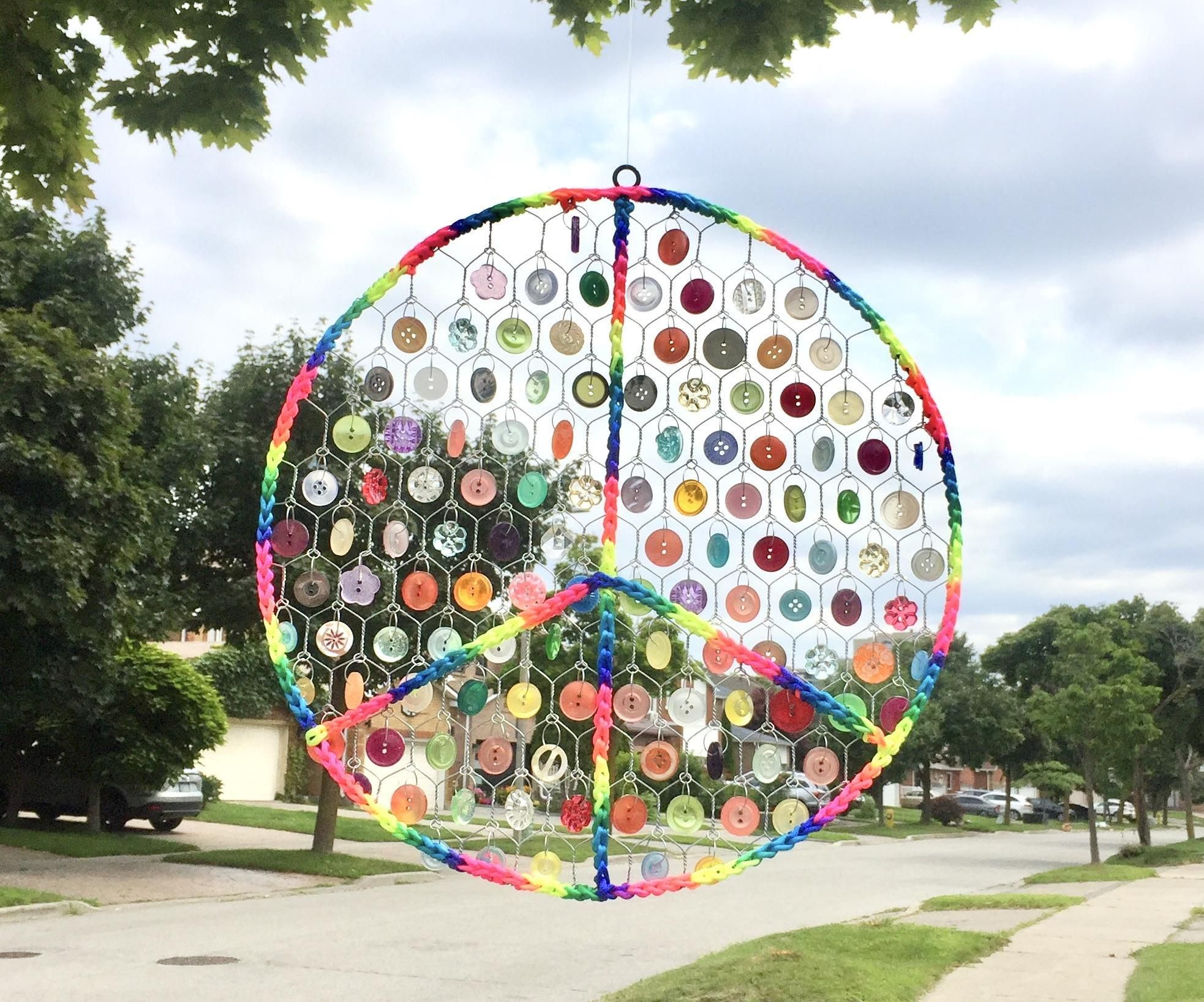 Rainbow Peace Sign Sun Catcher : 10 Steps (with Pictures) - Instructables