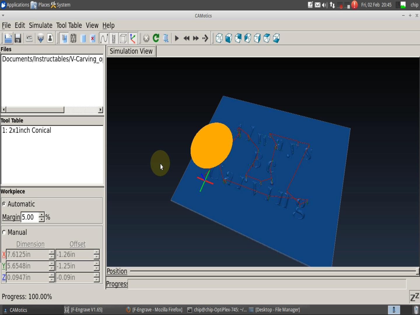 CNC Router V-Carving With All Open Source Software : 12 Steps (with ...