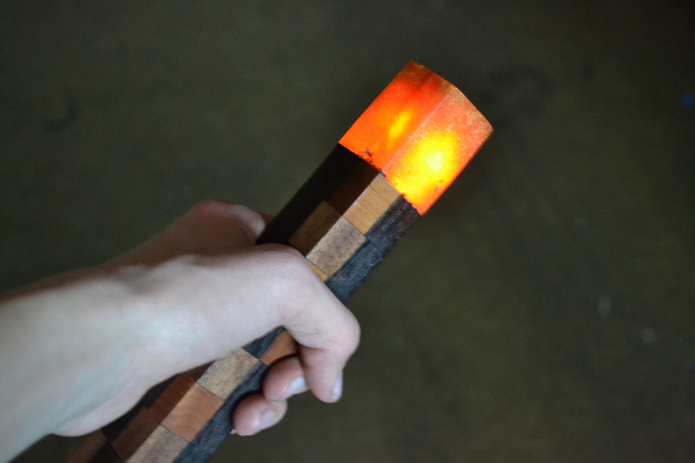 Real-Life Wooden Minecraft Torch!!! (Perfect for Night & Day!) : 15 ...