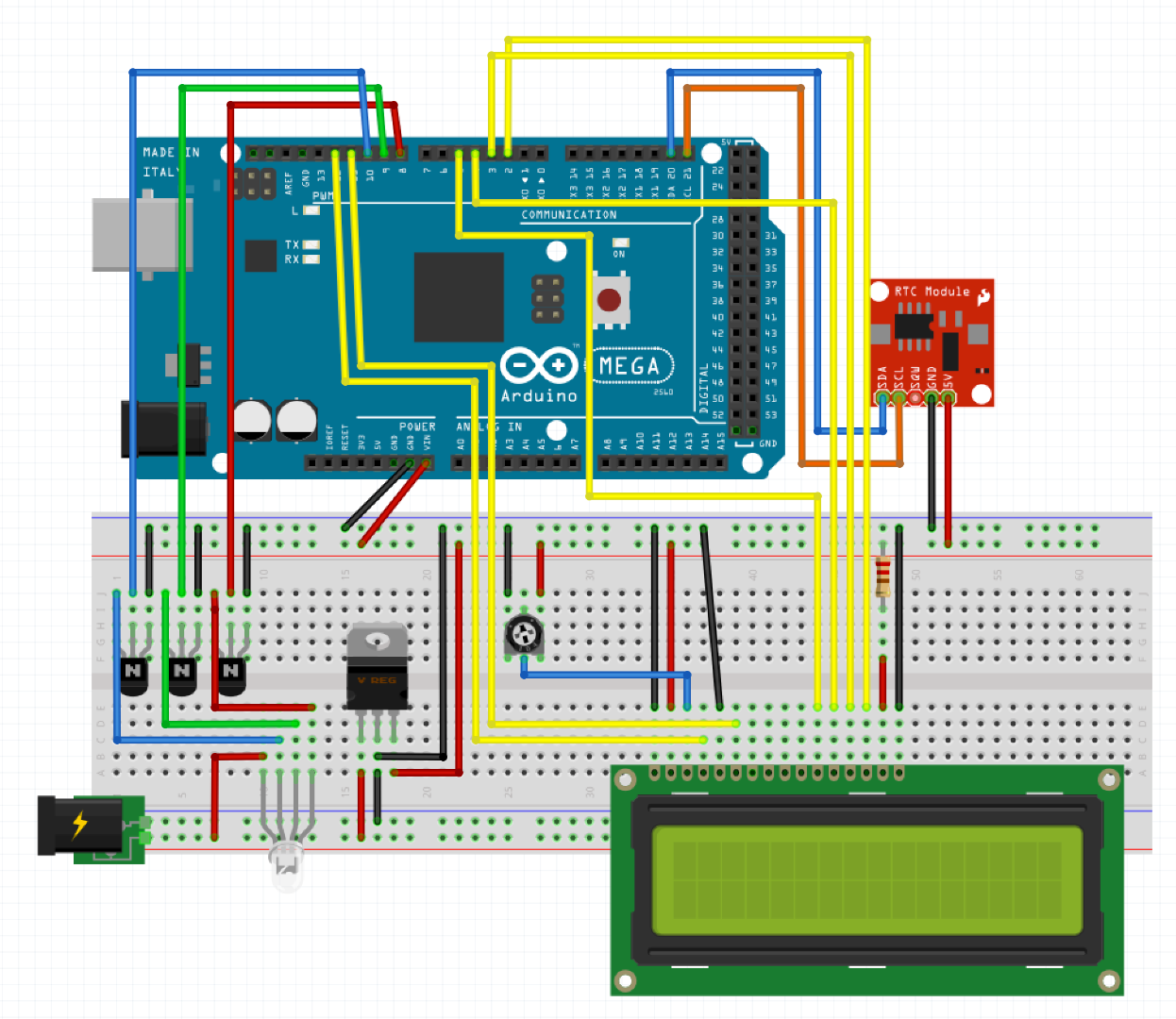 Arduino - Digital Clock With Aquarium RGB Light Control : 4 Steps ...