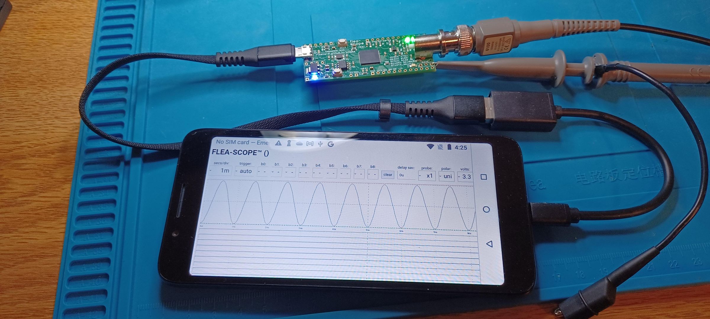 Flea-Scope™ USB Oscilloscope ($18, 18 Msps, WebUSB) : 7 Steps (with ...