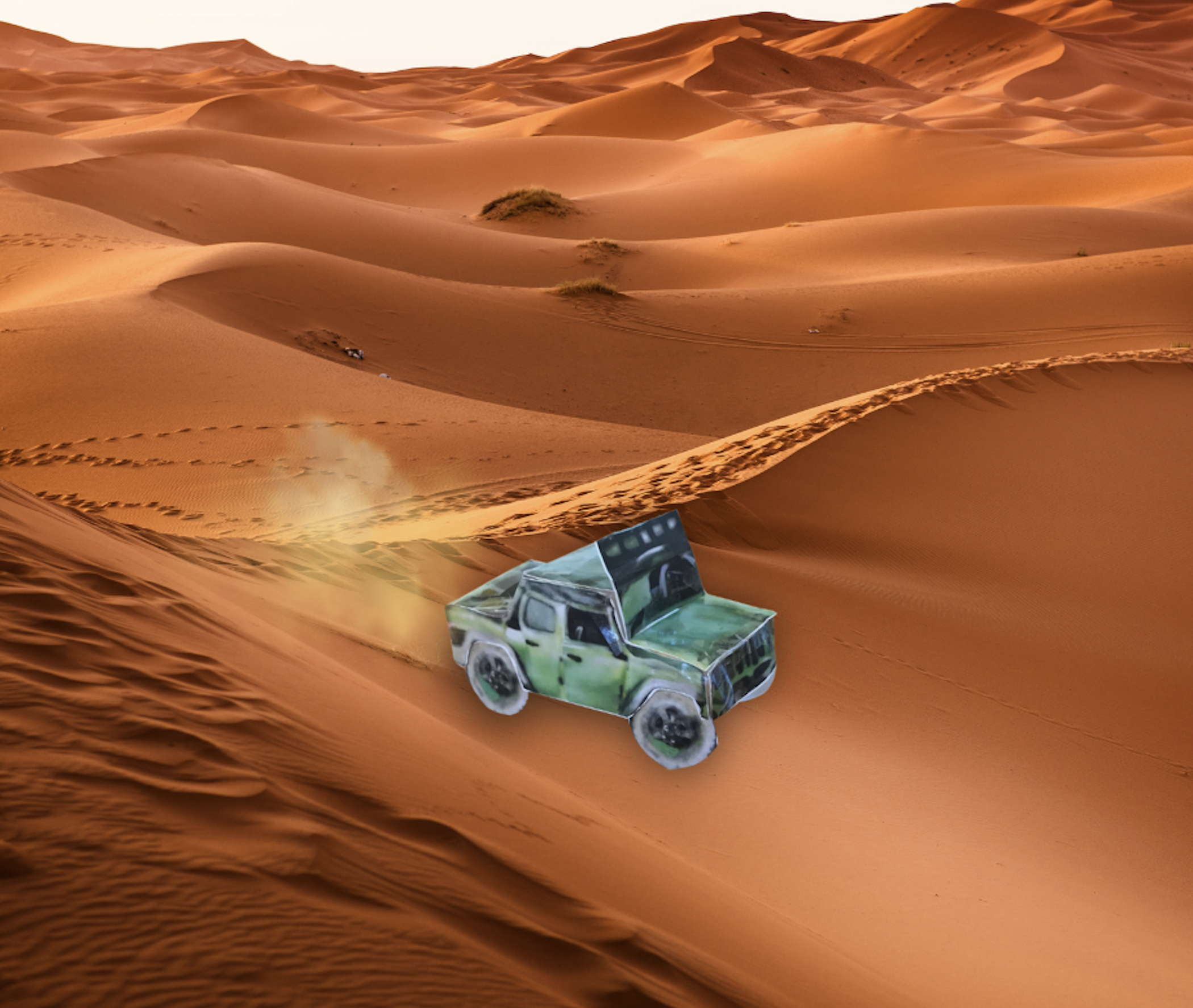 AI Designed Papercraft Off-Road Car : 9 Steps - Instructables