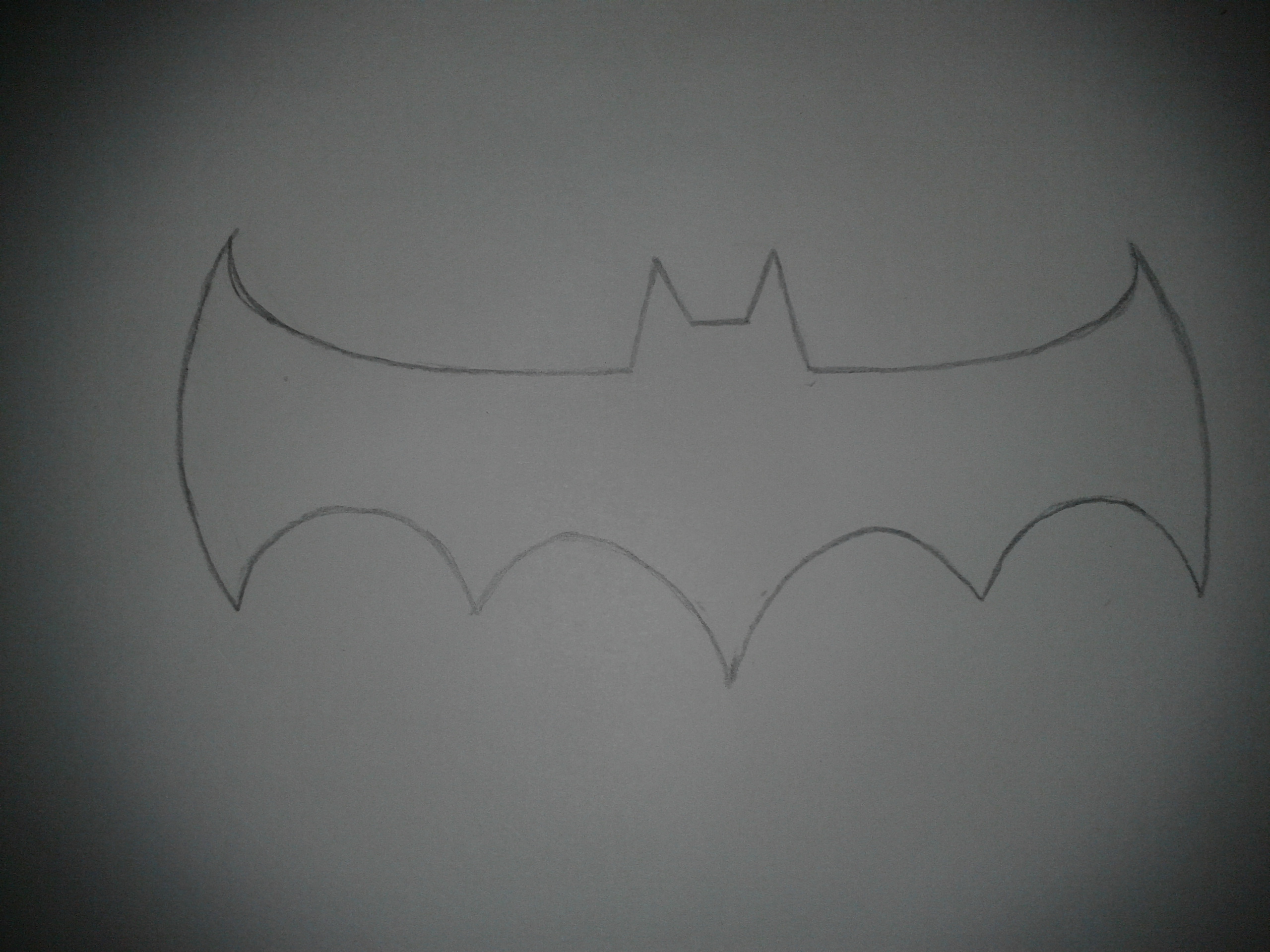 How To Draw Batman Logo Step By Step