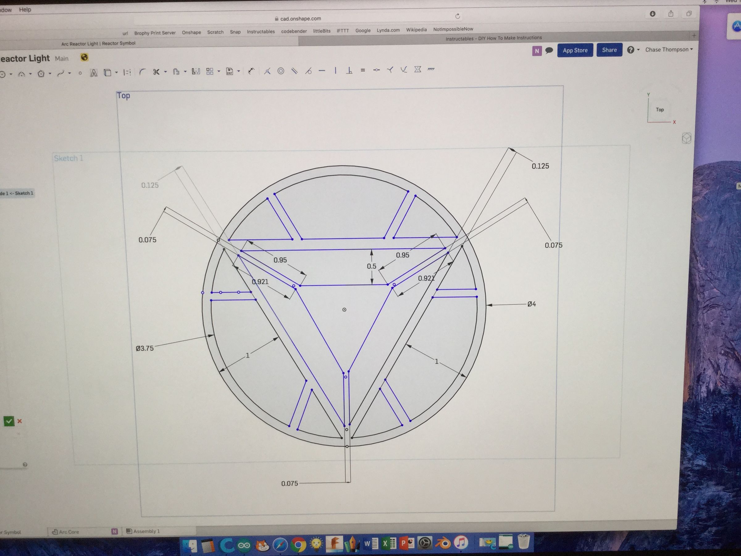 Arc Reactor Light : 6 Steps (with Pictures) - Instructables