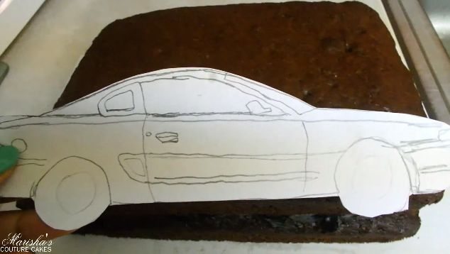 Cake Carving Into Car Tutorials