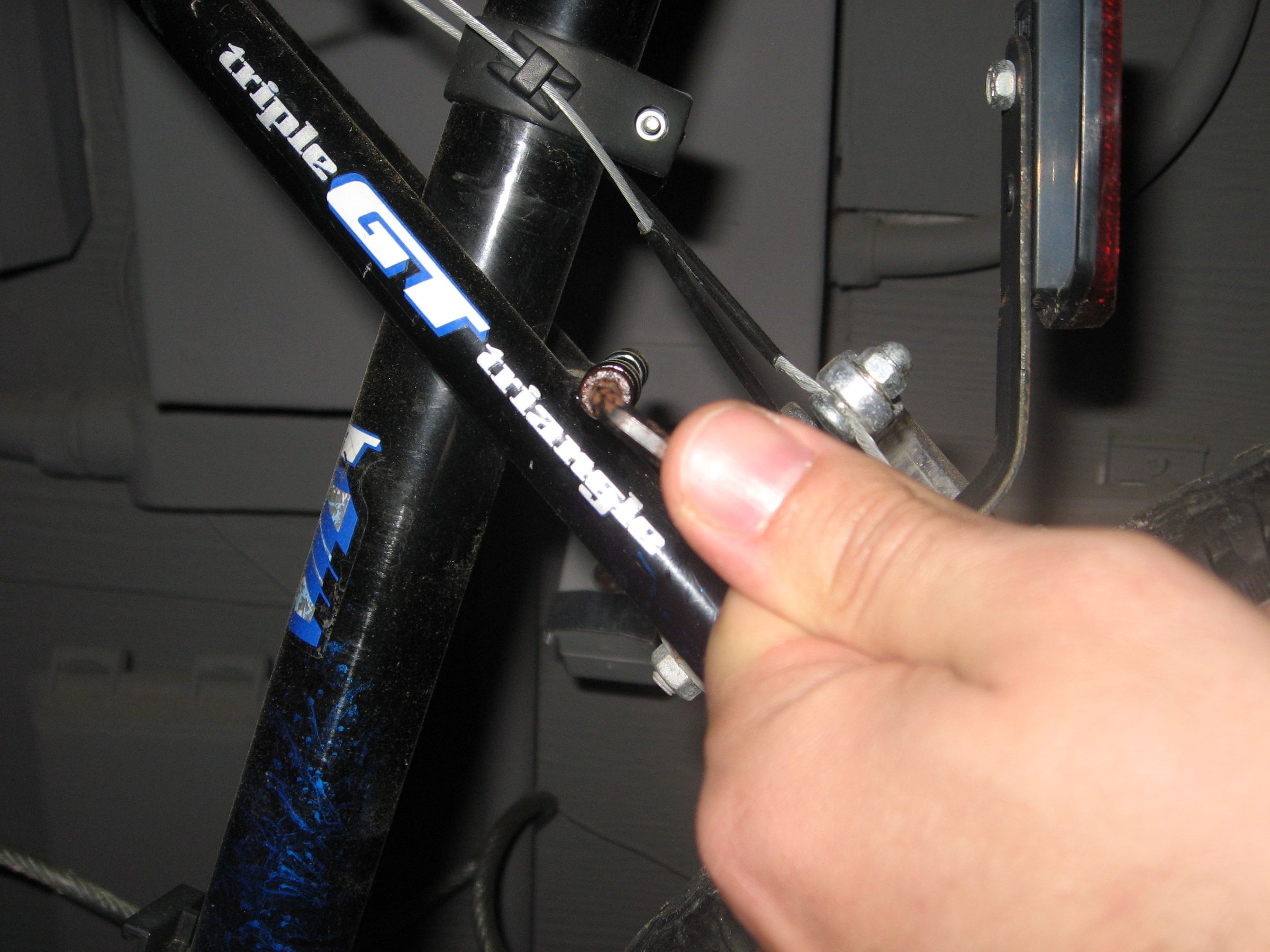 Make a Rear Bike Rack From Scavenged Kitchen Materials : 5 Steps ...