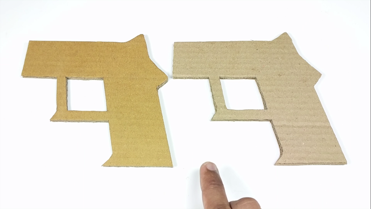 How to Make Cardboard Gun USP Pistol That Shoots Rubber Bullets DIY at ...
