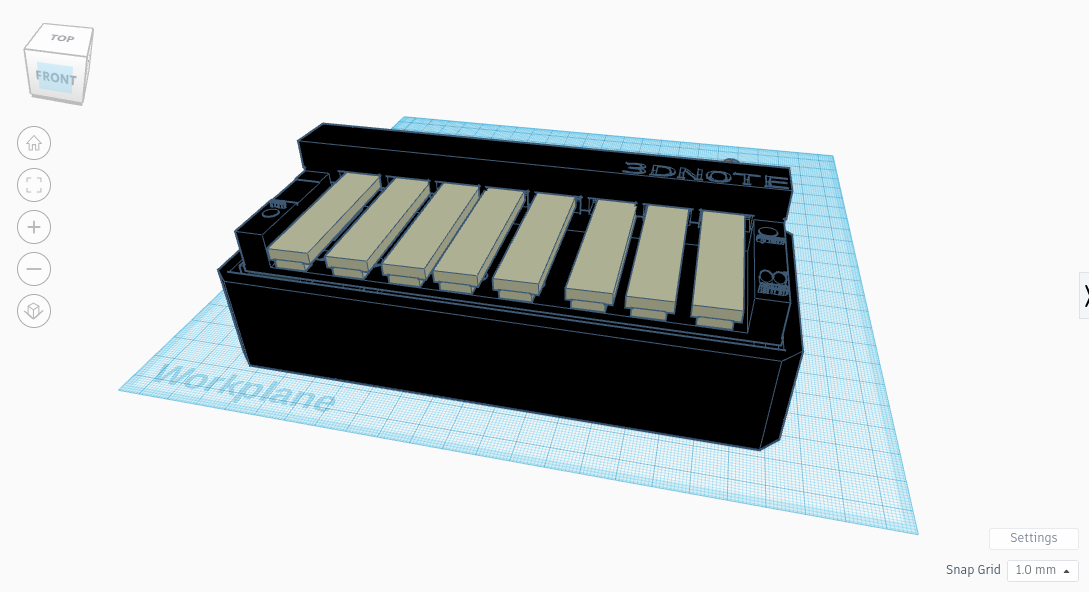 3D-Printed Musical Keyboard! (Designed With TinkerCad) : 7 Steps ...