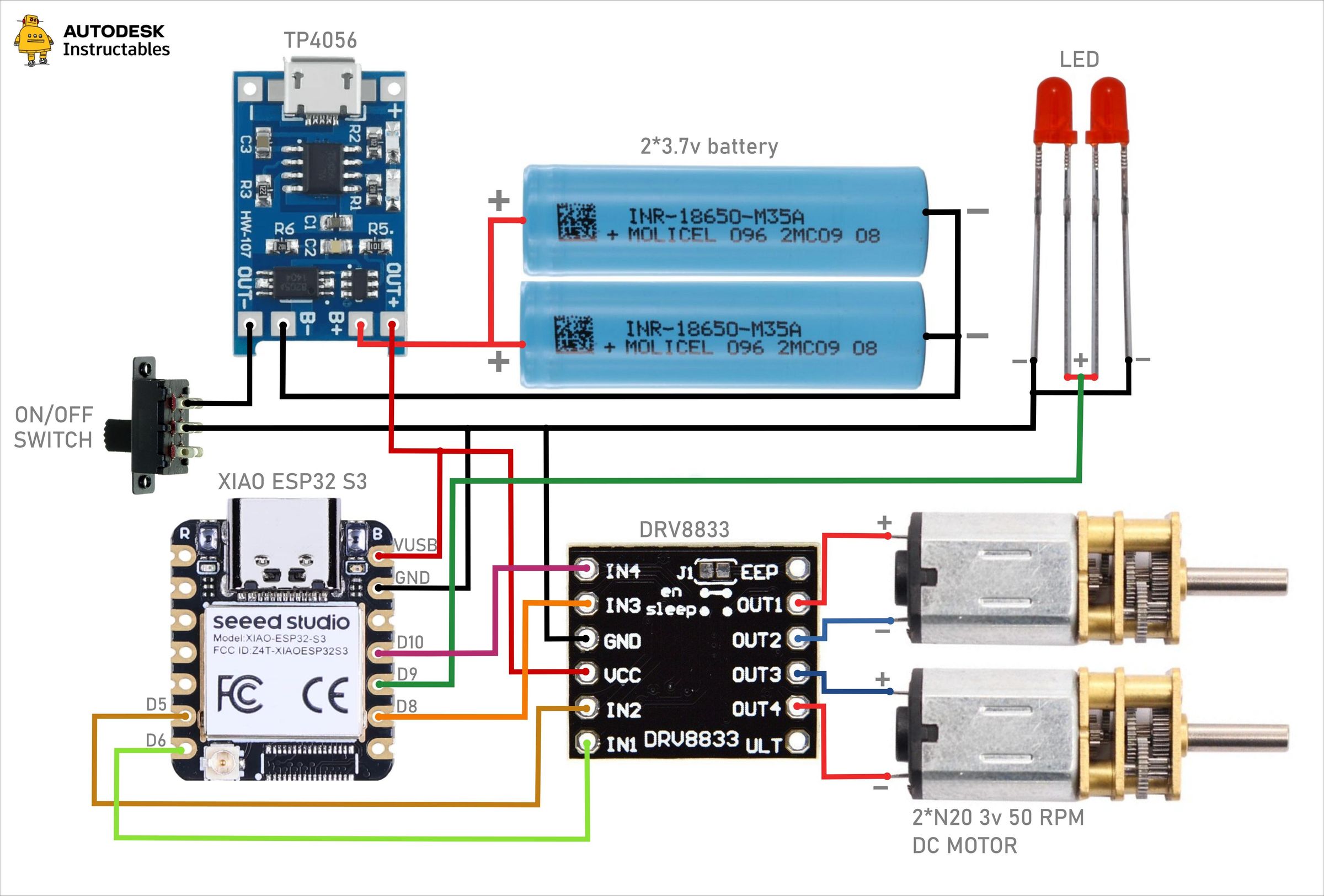 3D Printed Screw-propelled Robot With Video Feed | Details | Hackaday.io