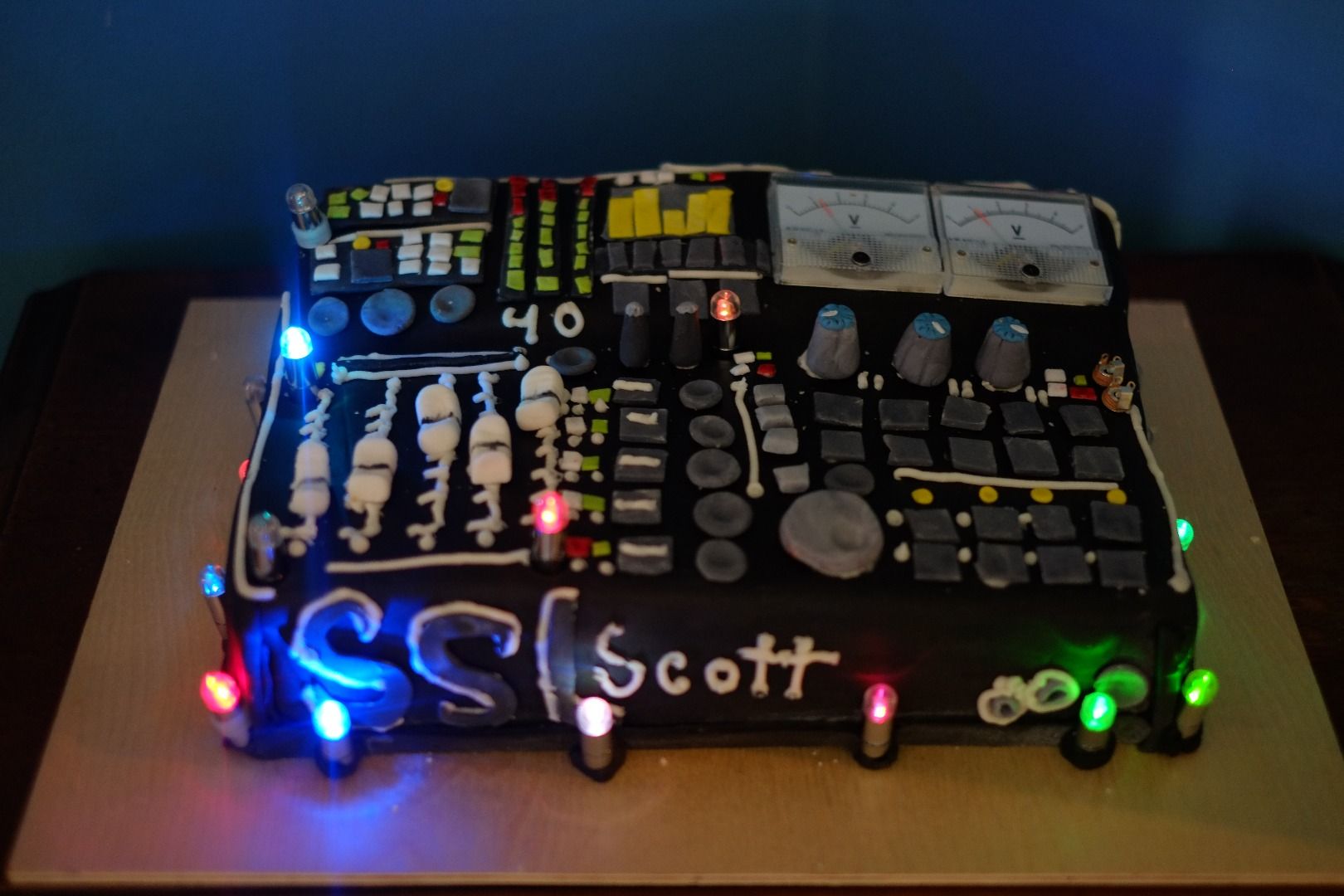 Soundboard Cake With Working Volt Meters : 12 Steps (with Pictures ...