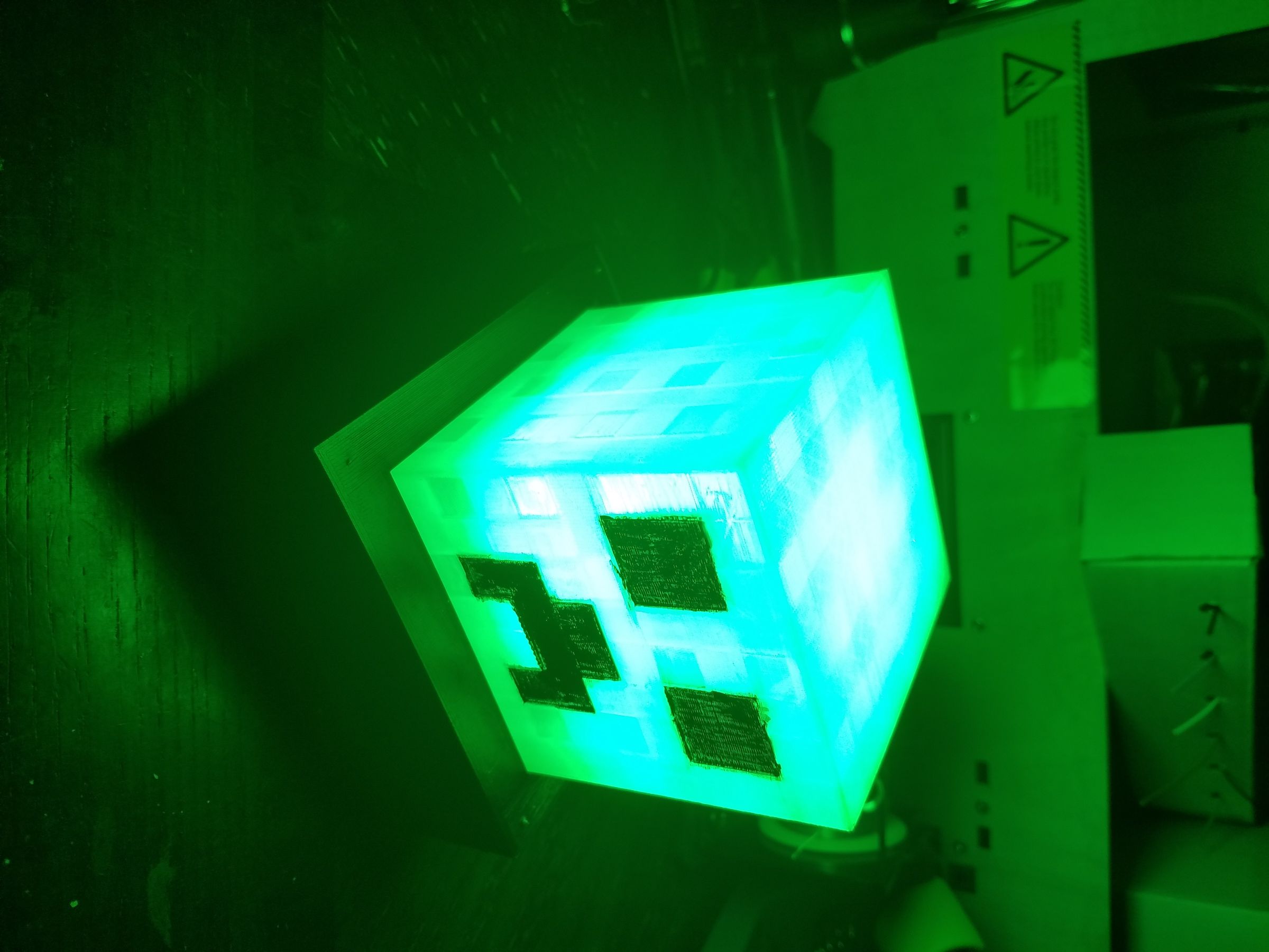 Minecraft Creeper Timed Night Light Lamp - Prototype : 7 Steps (with ...