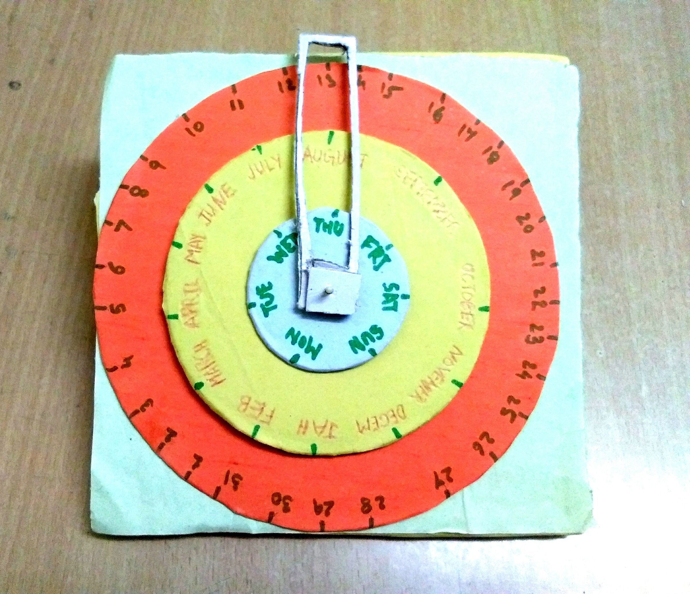 Making of "Calender Wheel" : 8 Steps (with Pictures) - Instructables