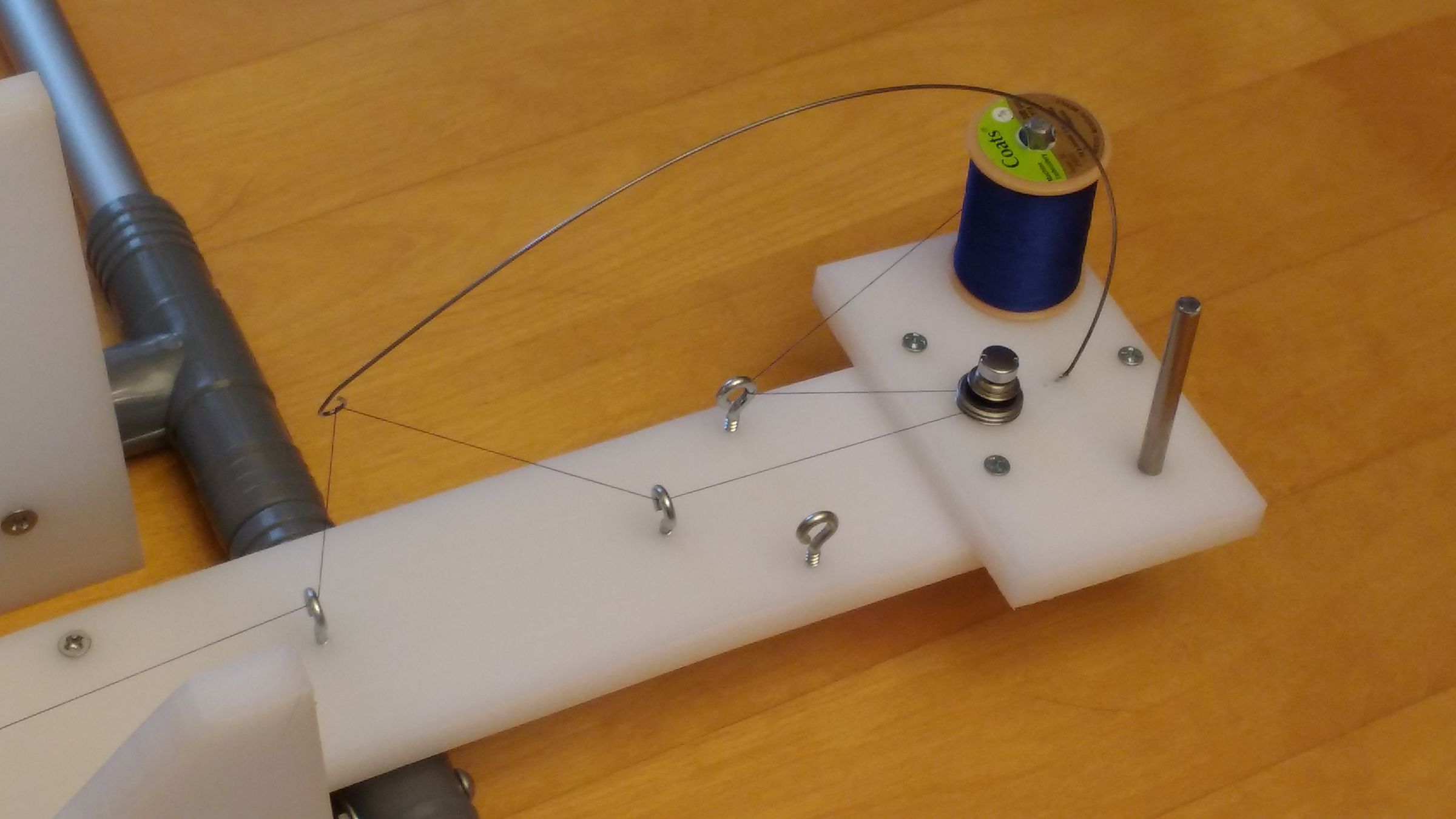 Fishing Rod Wrapping Jig Made From Crutches & HDPE Cutting Board : 8 ...
