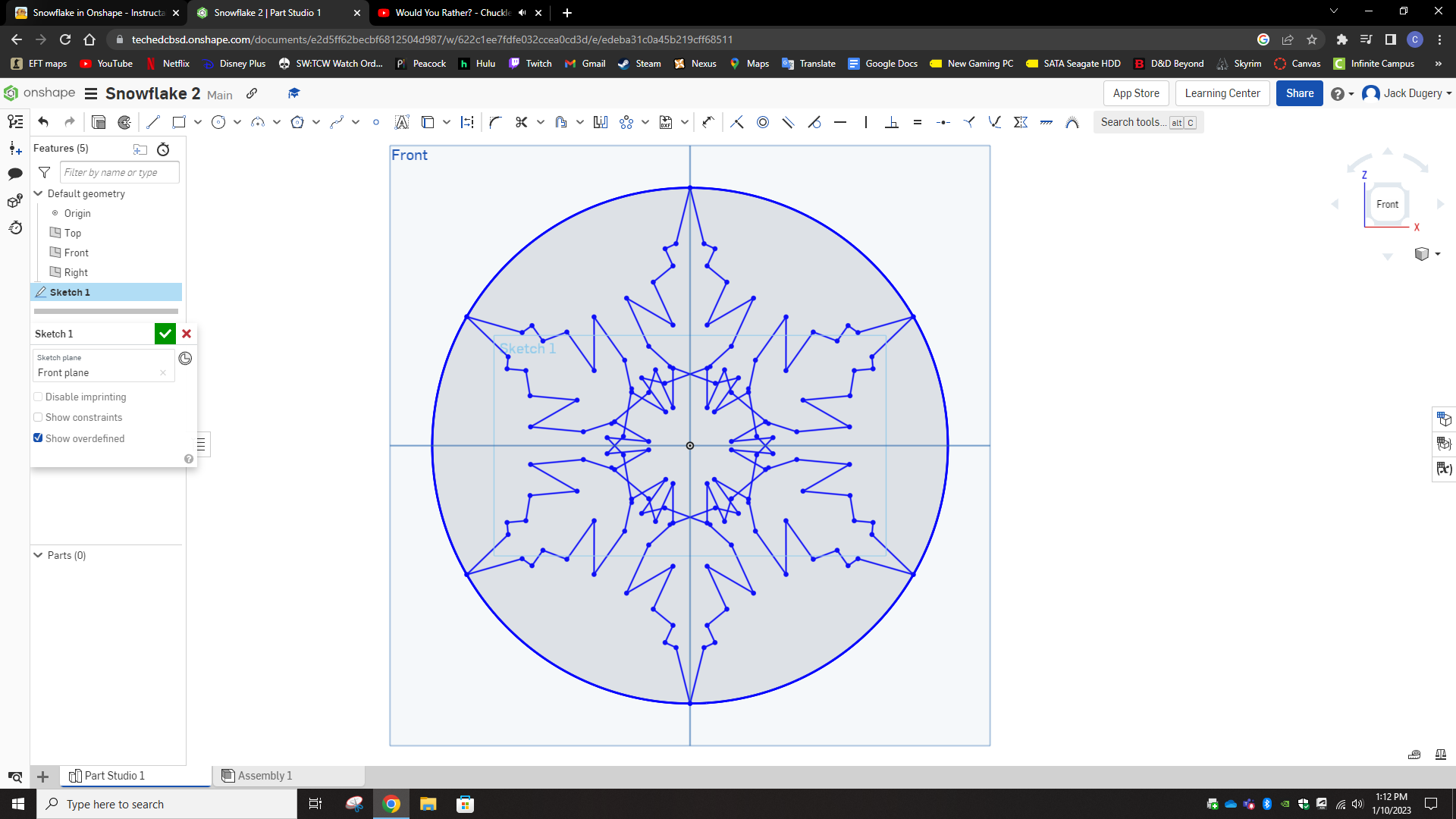 Creating a Snowflake in Onshape : 9 Steps - Instructables