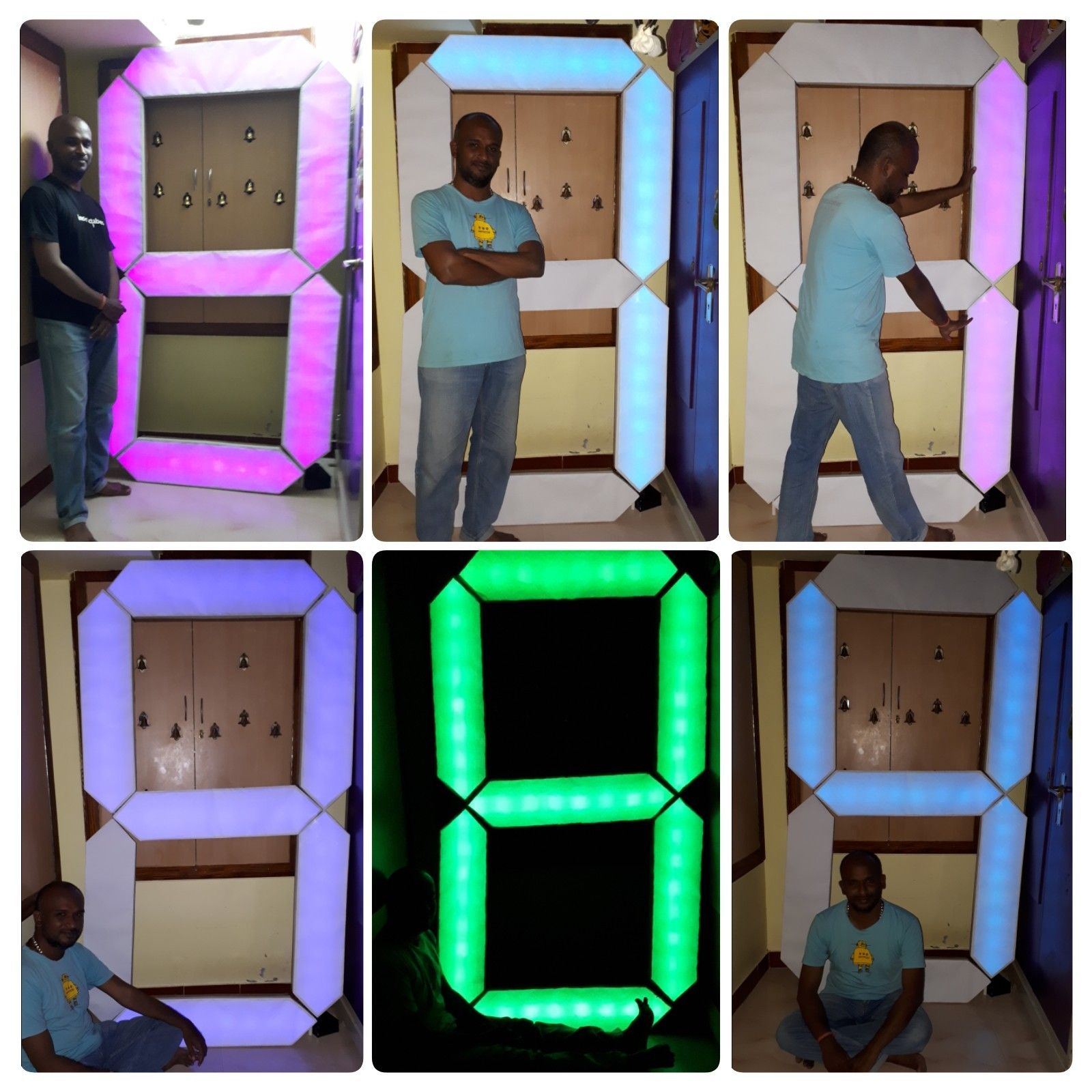 7 Feet 7 Segment RGB Display With BT App : 22 Steps (with Pictures ...