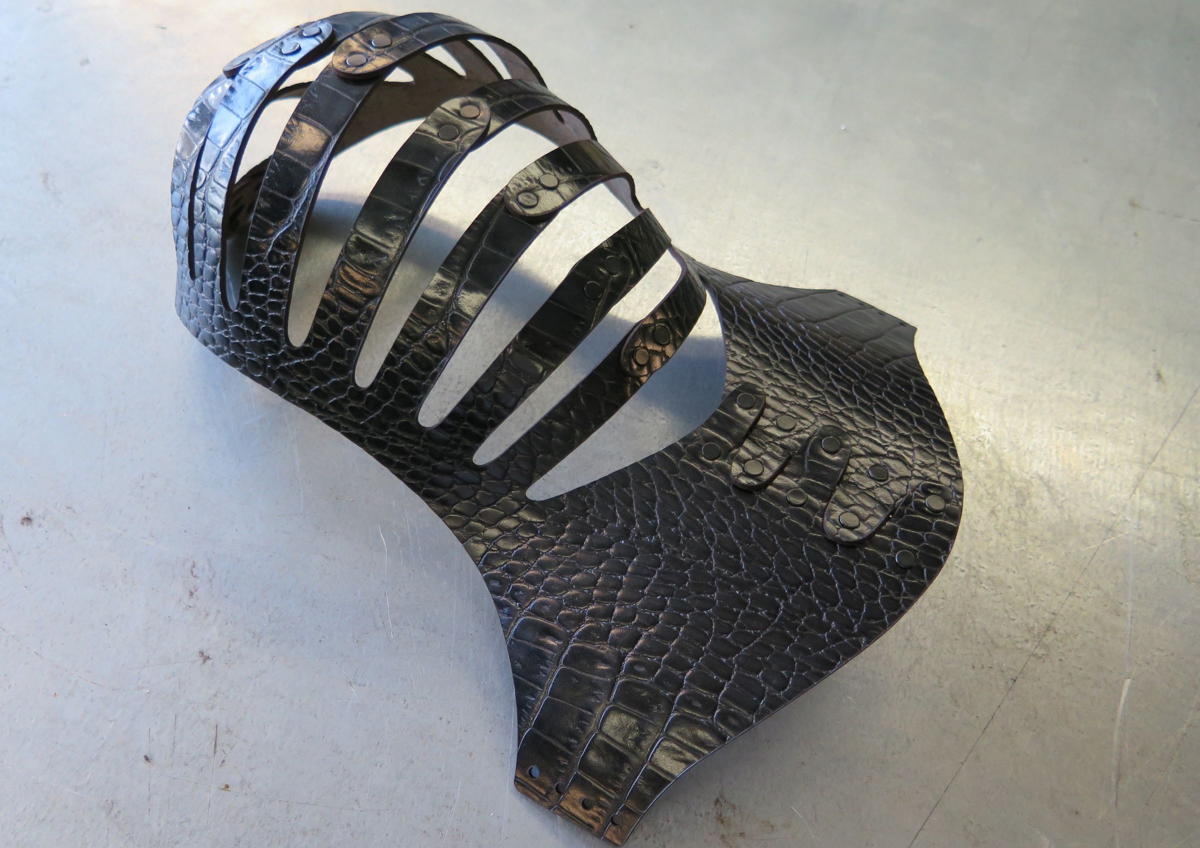 Leather Cyber Goth Shoulder Armor : 9 Steps (with Pictures) - Instructables
