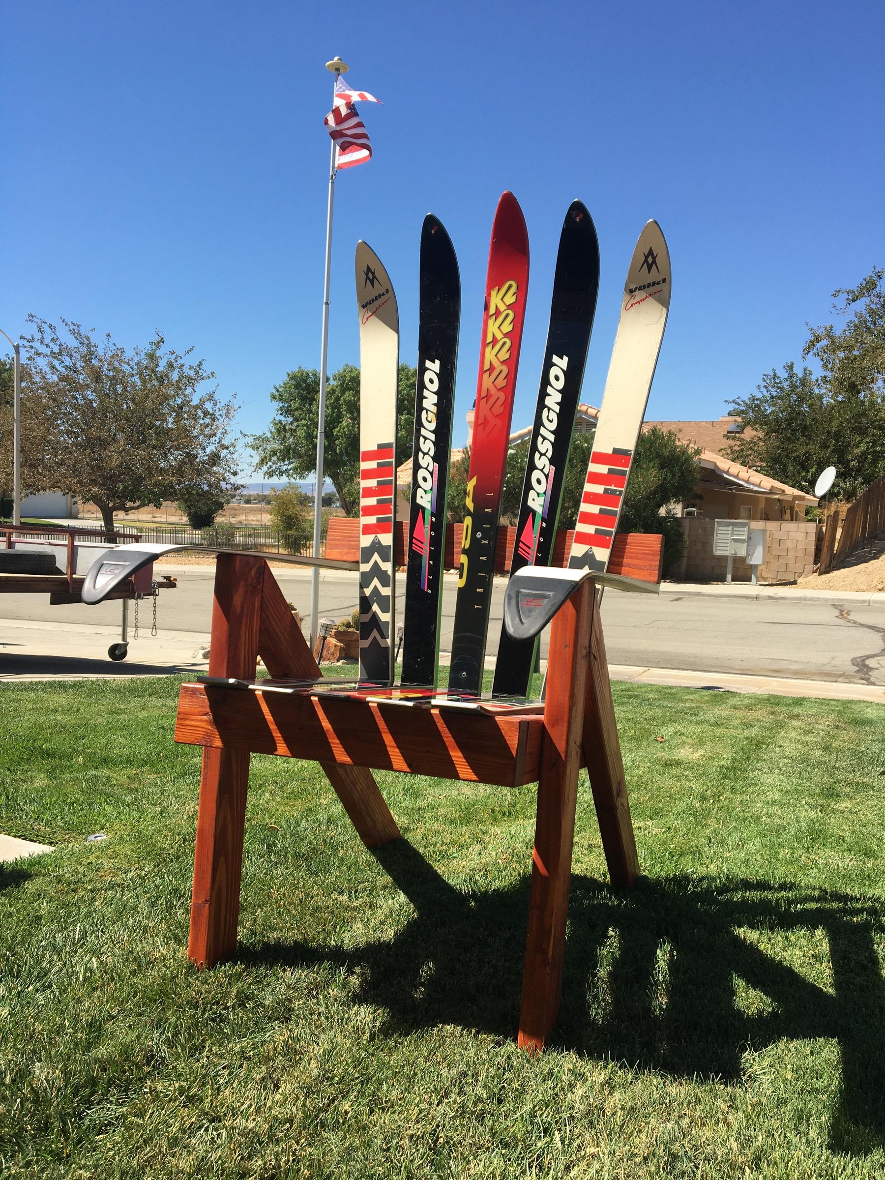 Build a Lawn Chair From Recycled Skis - the Ski Chair! : 4 Steps (with ...