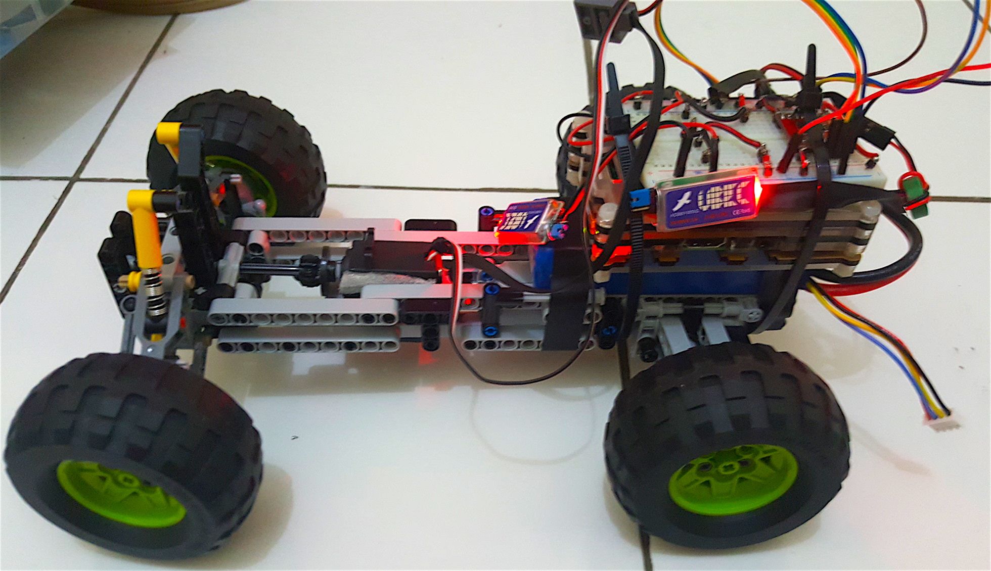 DIY - Control Off-road Lego Car Through Internet (IoT) - Part 2 (Front ...