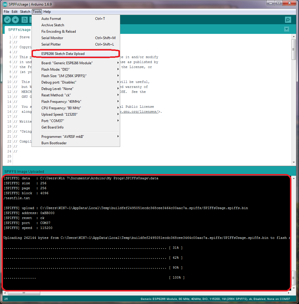 Using ESP8266 SPIFFS : 7 Steps - Instructables
