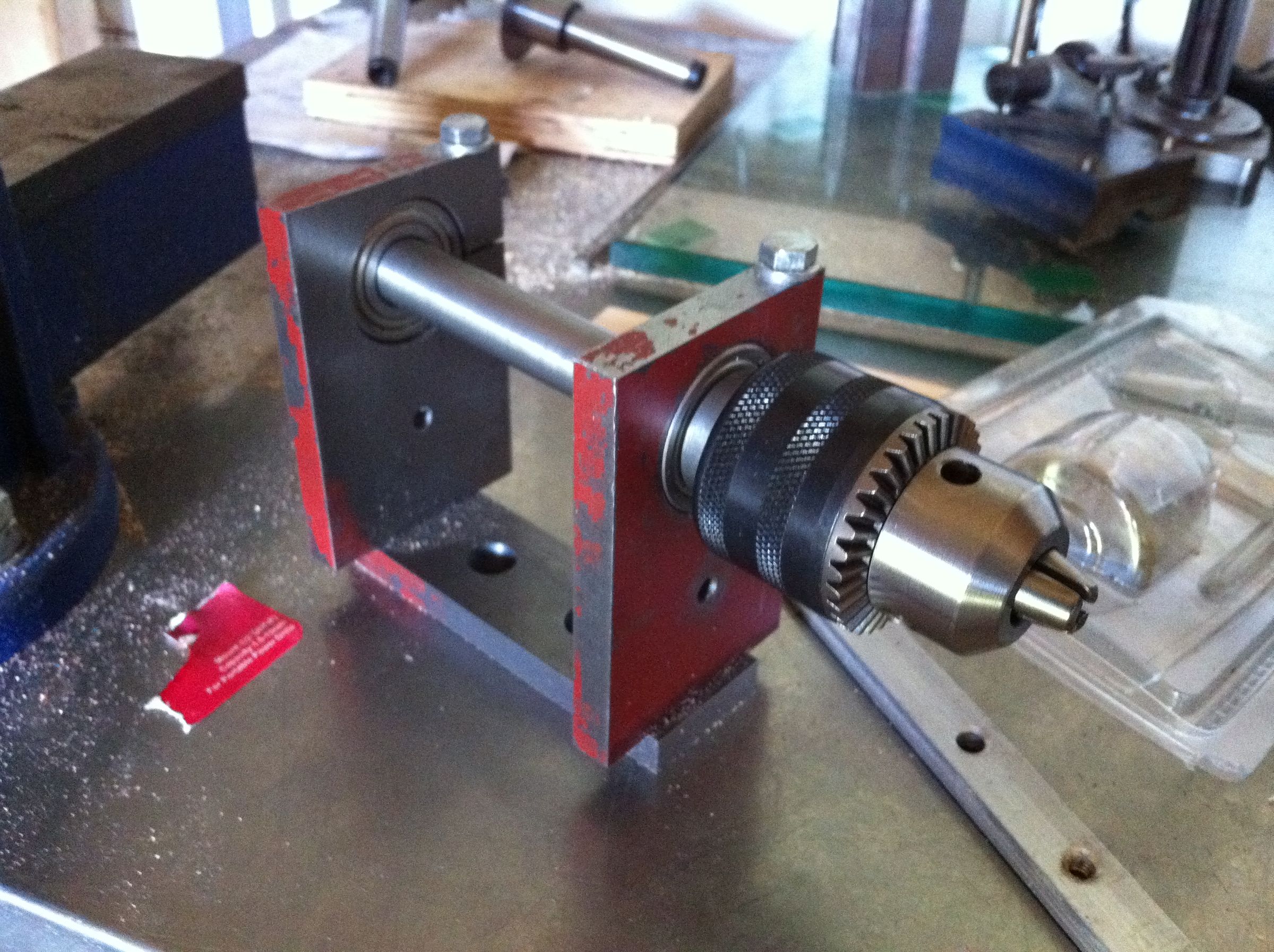 Modified Drill Powered Lathe : 8 Steps - Instructables