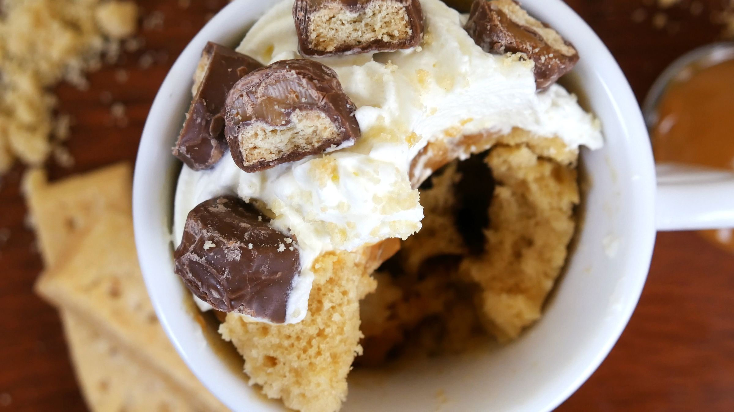 TWIX (CARAMEL MILLIONAIRE SHORTBREAD) MUG CAKE : 3 Steps (with Pictures ...