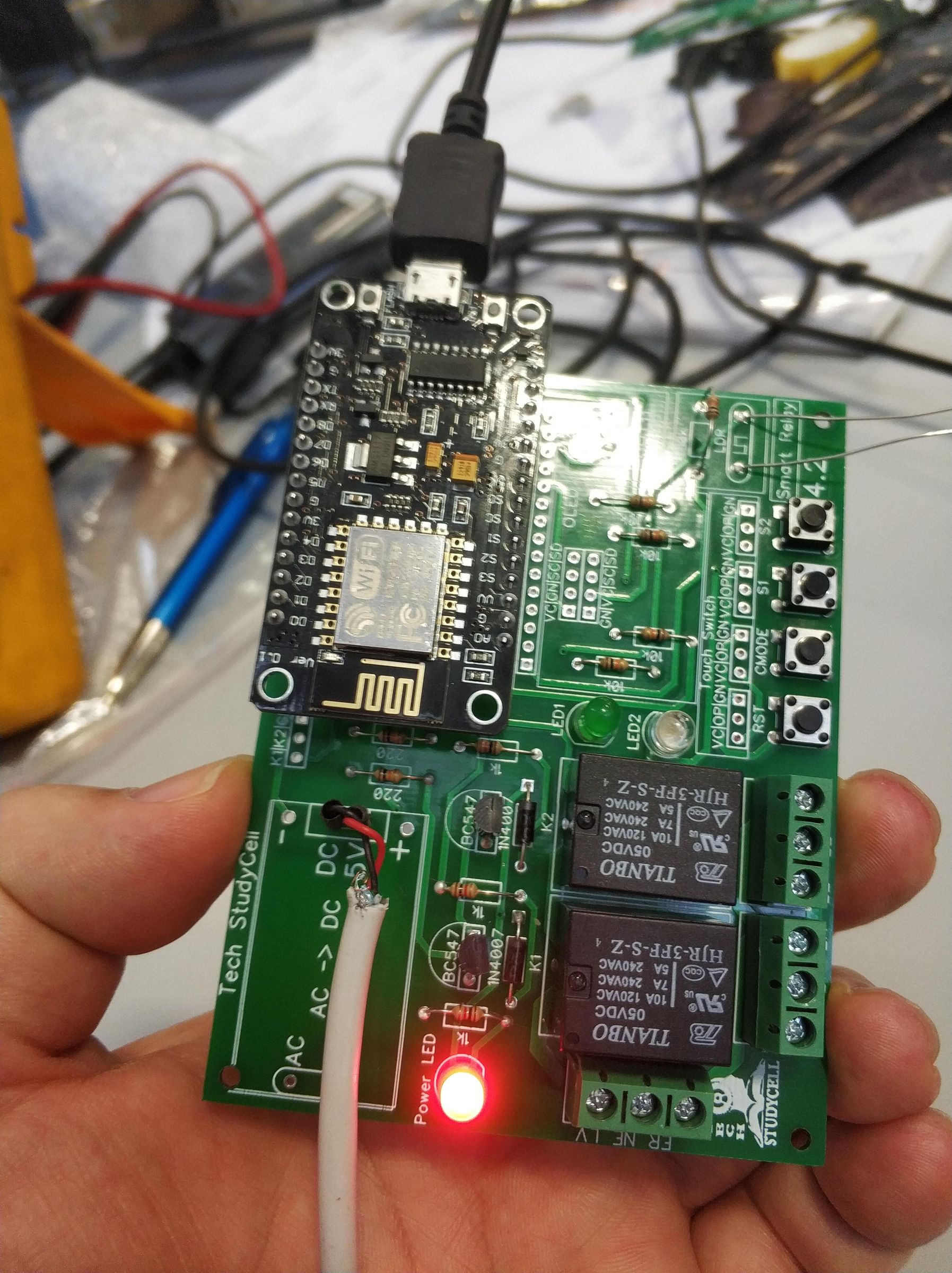 Home Automation With NodeMCU Touch Sensor LDR Temperature Control Relay : 16 Steps - Instructables