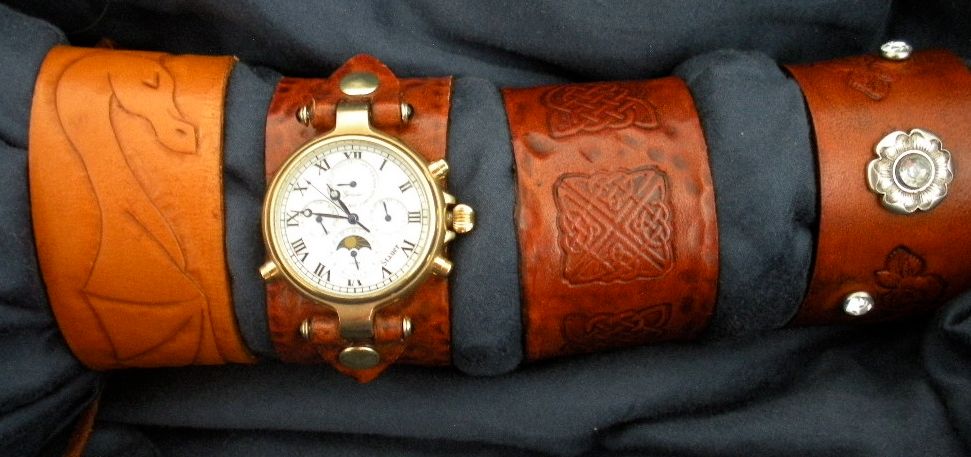 Leather Cuff Watch Band + Leather Bracelets 101 - Be Fashionable No ...