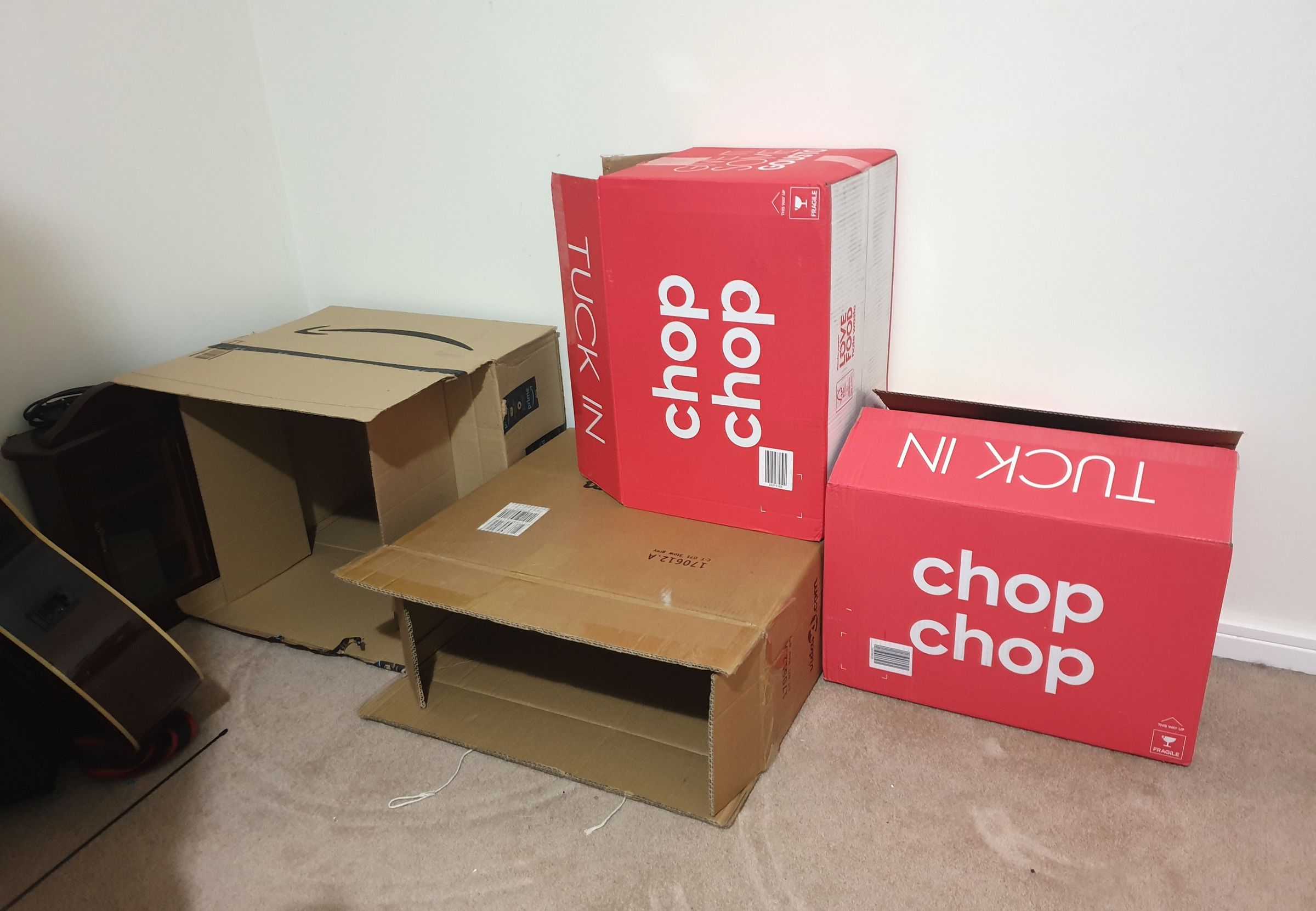 Cardboard Cat Fort With LED Remote Control Lighting and Real Drawbridge ...